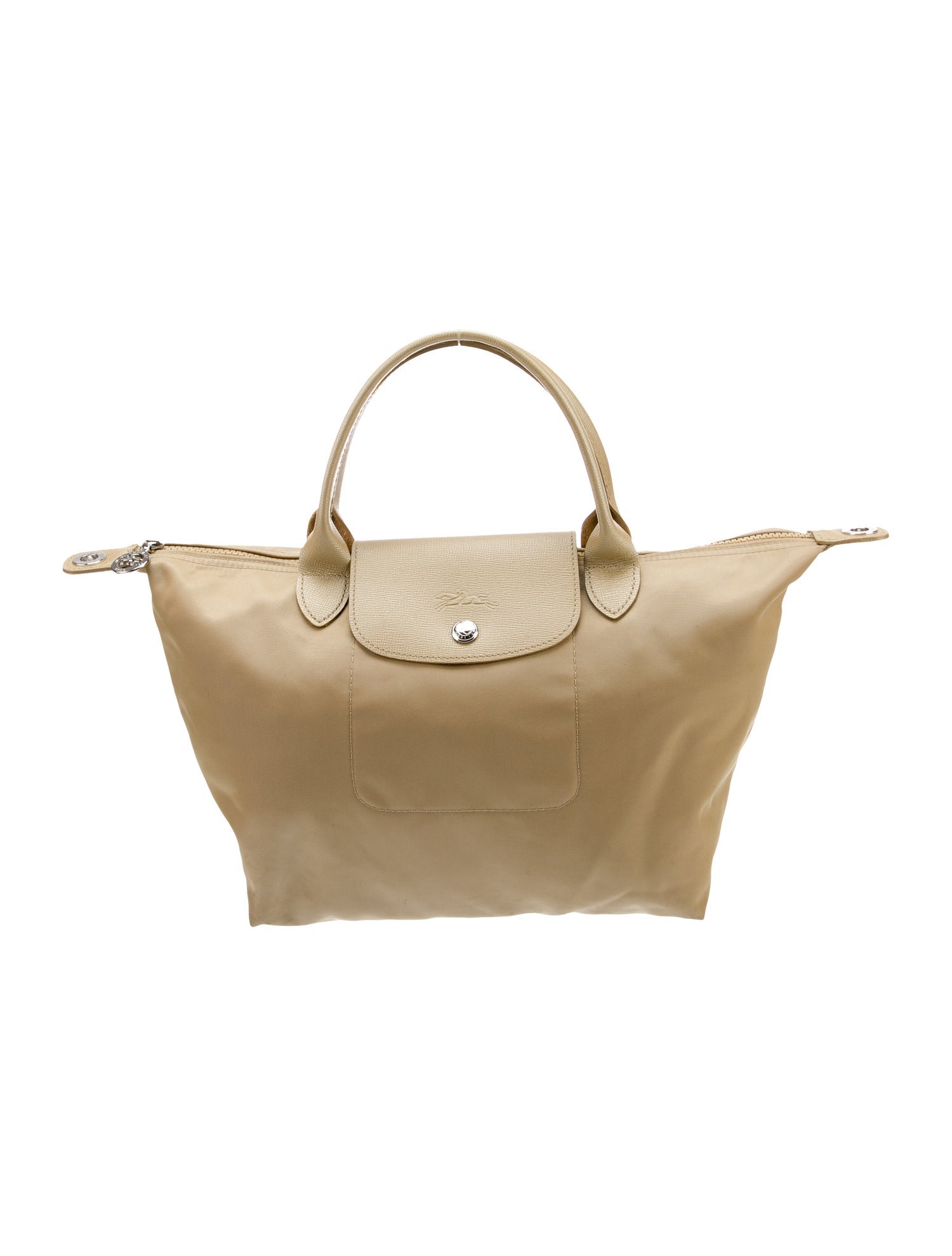 Longchamp Nylon Top Handle Bag - Neutrals Handle Bags, Handbags ...