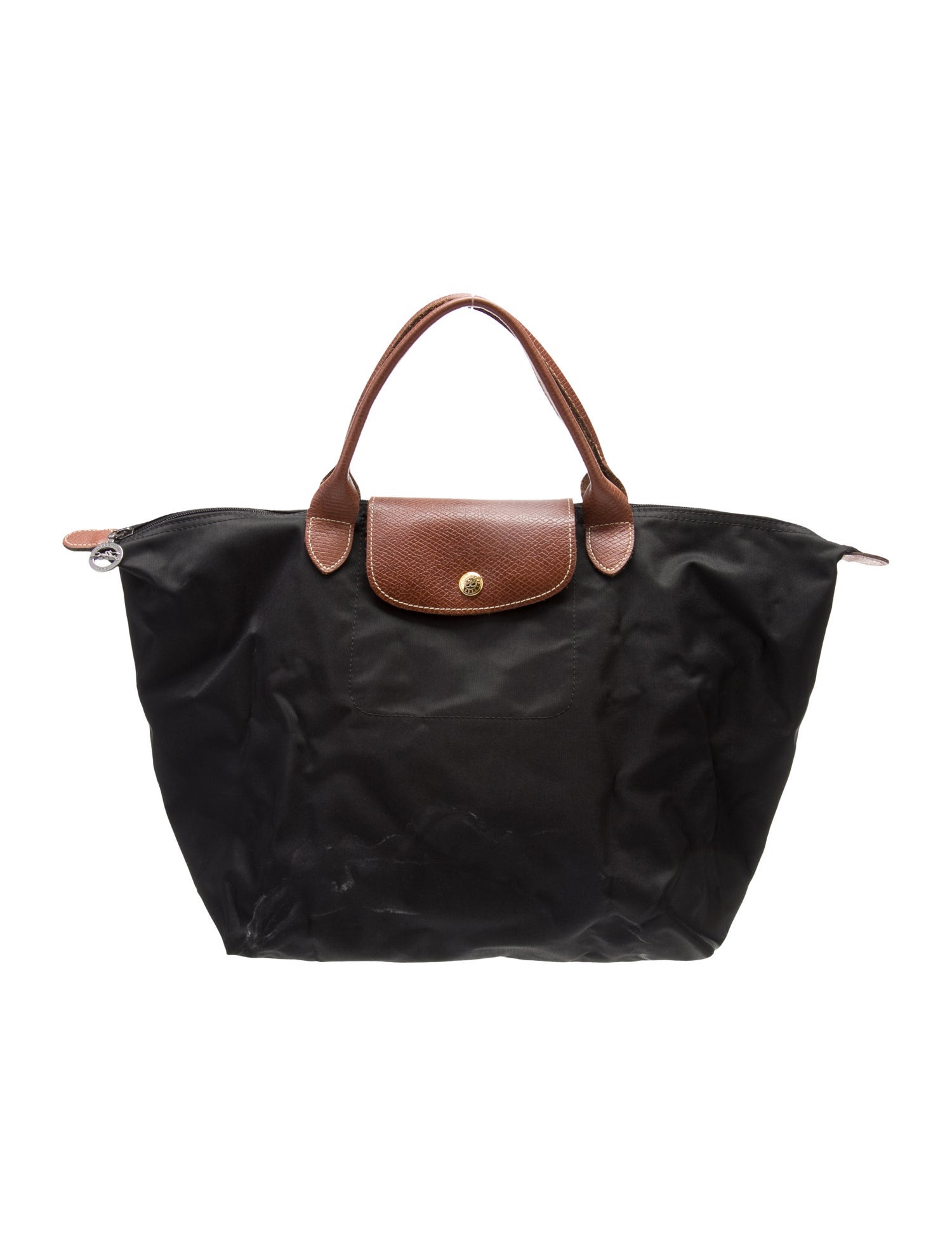 Longchamp Nylon Top Handle Bag - Black Handle Bags, Handbags - WL878644 ...