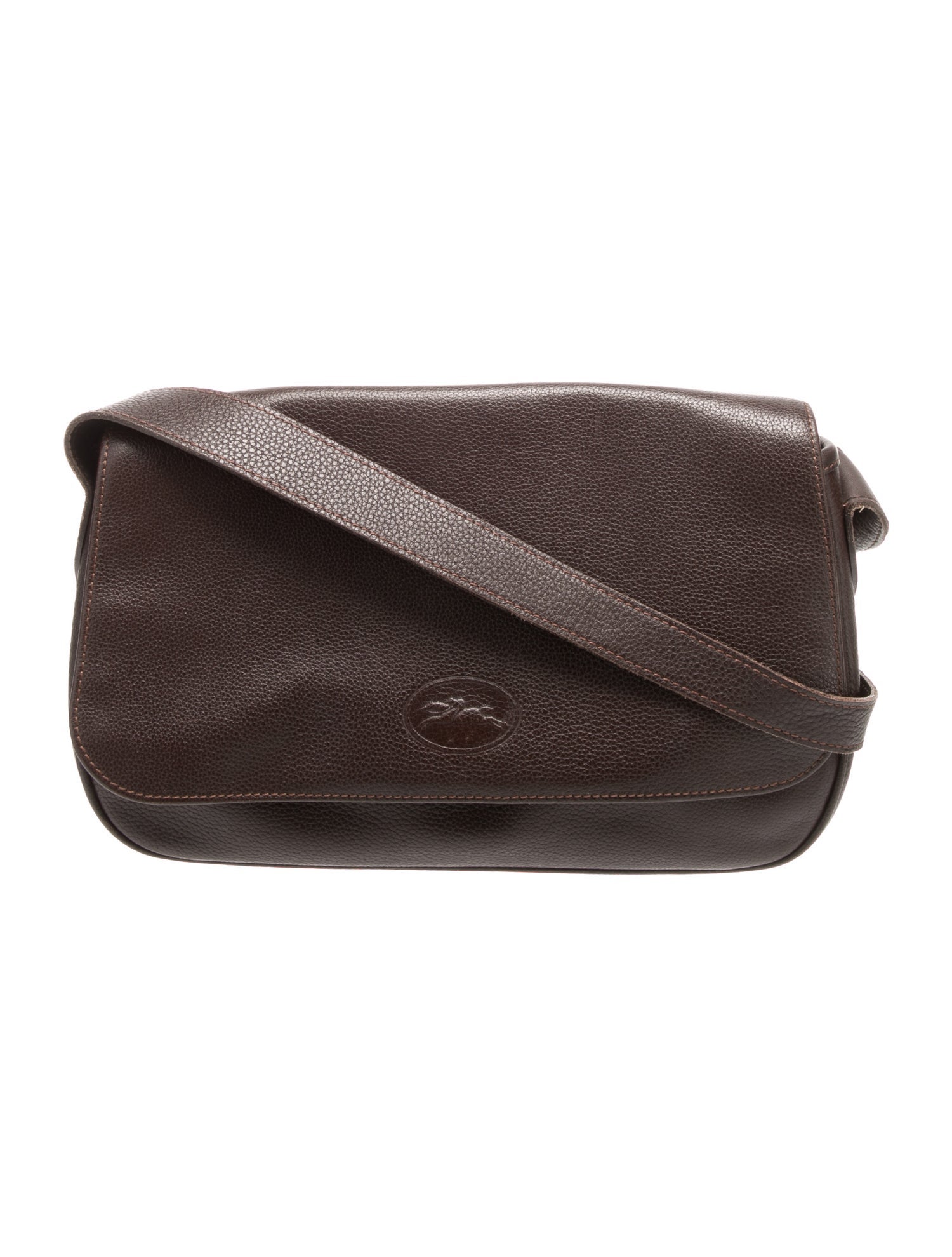 Longchamp Leather Shoulder Bag - Brown Shoulder Bags, Handbags ...