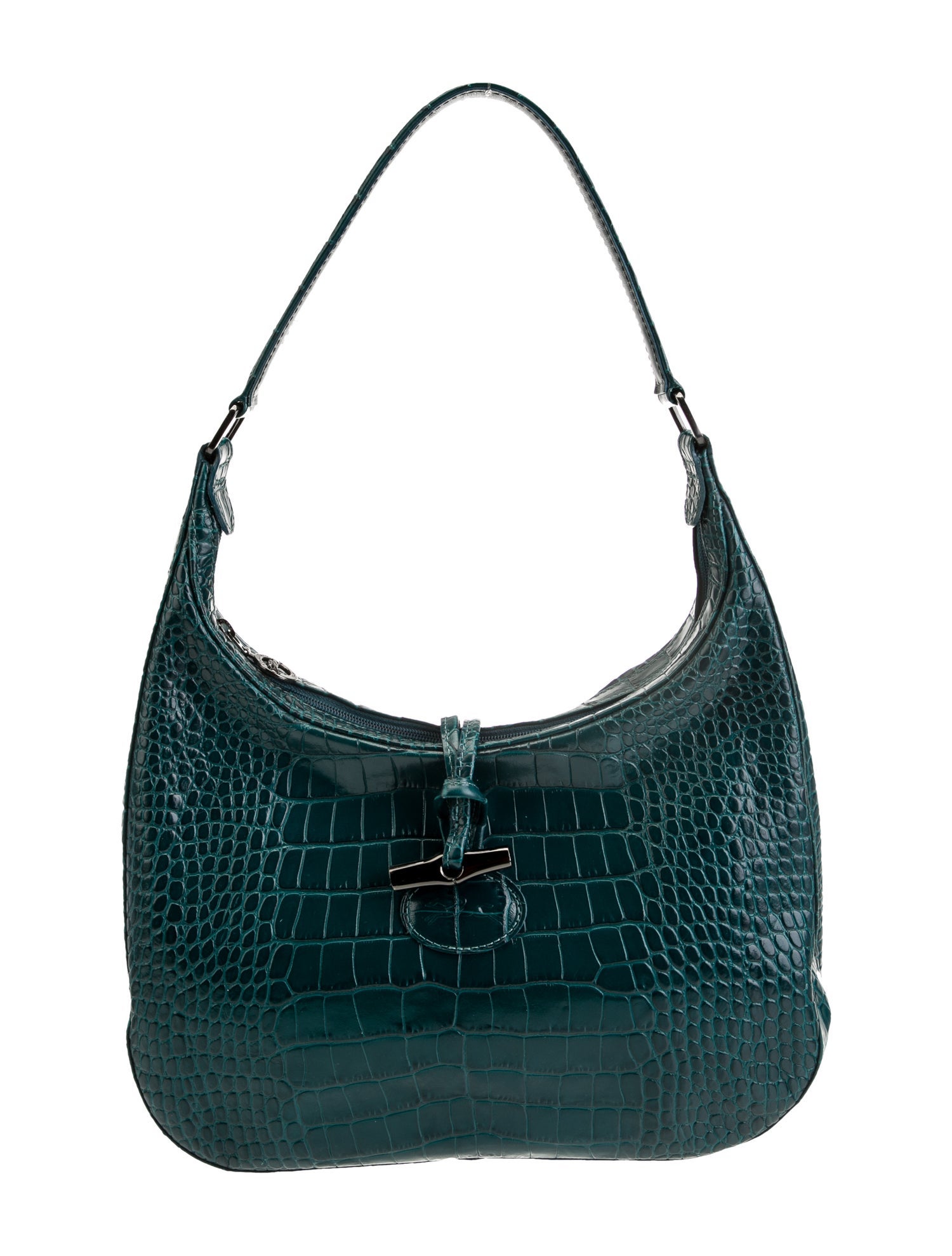 Longchamp Leather Shoulder Bag - Blue Shoulder Bags, Handbags ...