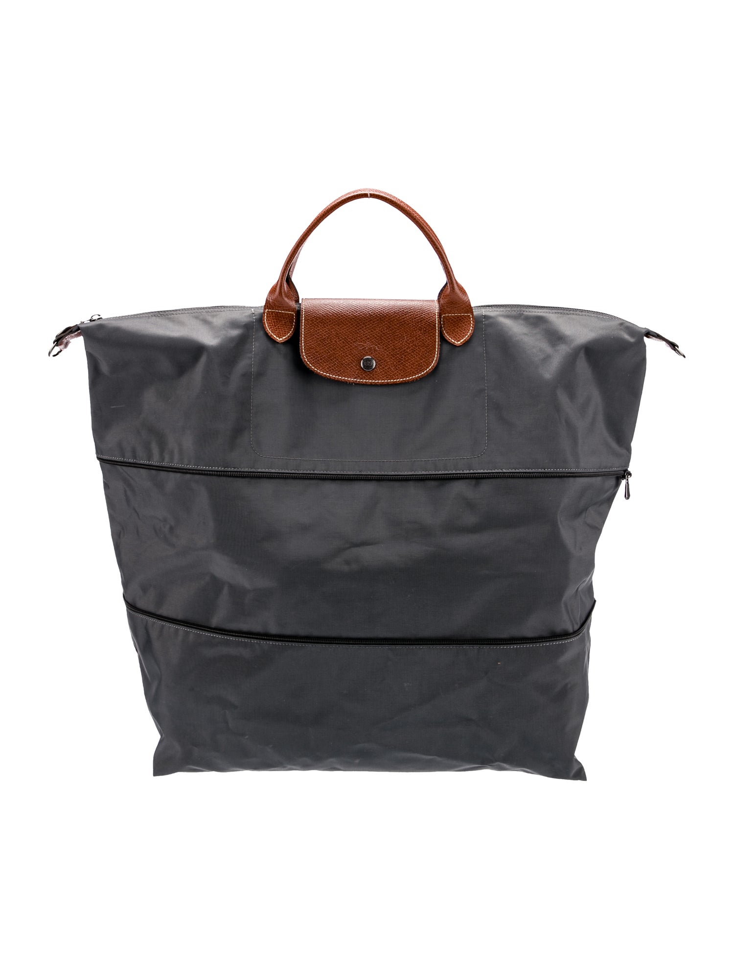 Longchamp Nylon Weekender Bag - Grey Totes, Handbags - WL879174 | The ...