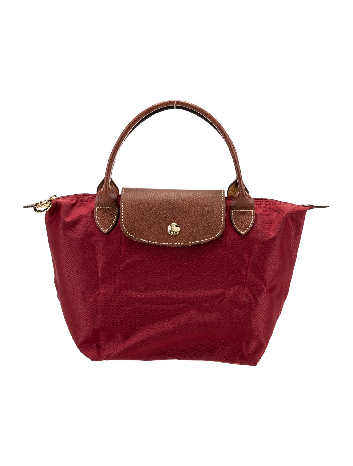 Longchamp Nylon Top Handle Bag - Red Handle Bags, Handbags - WL879216 ...