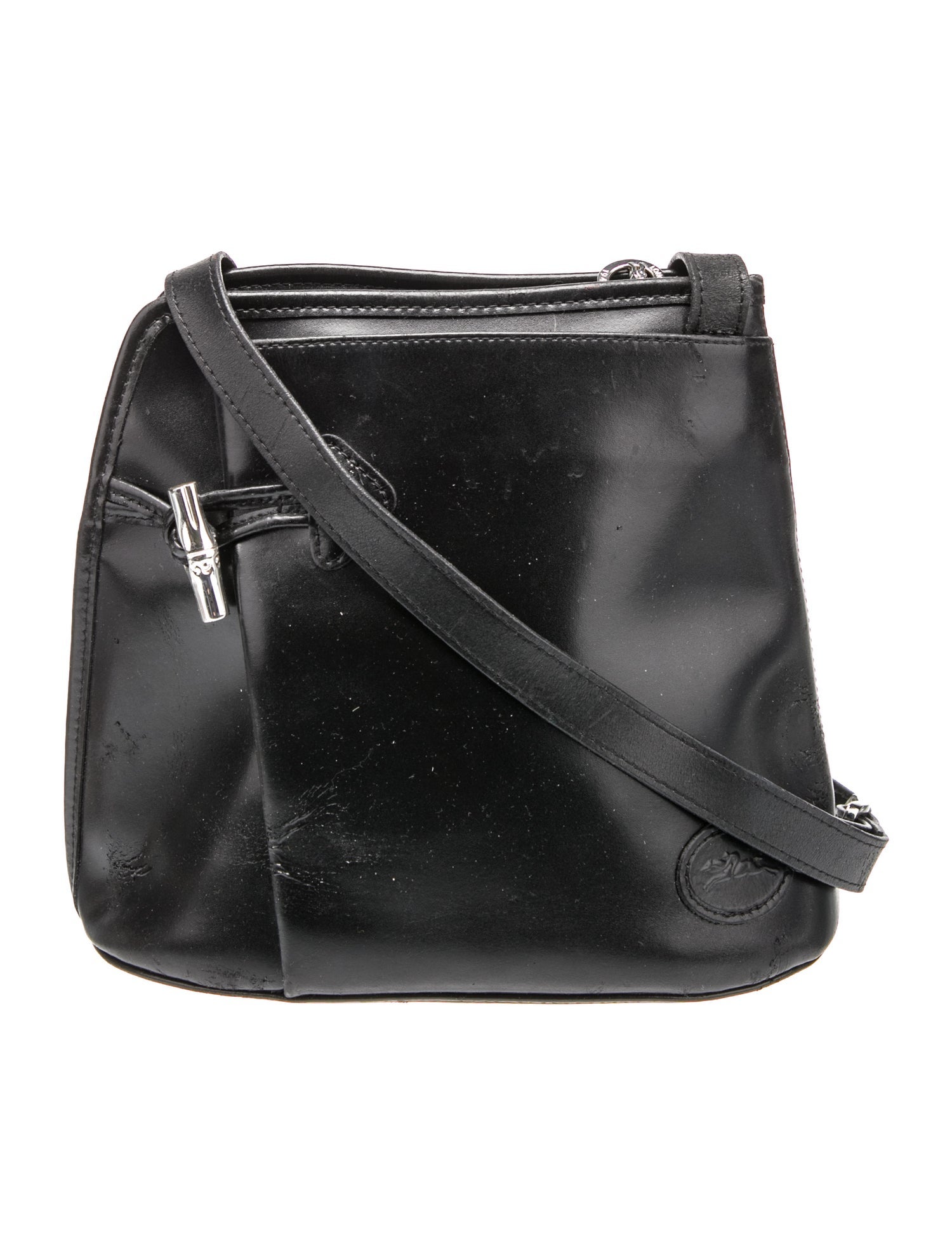Longchamp Leather Crossbody Bag - Black Crossbody Bags, Handbags ...