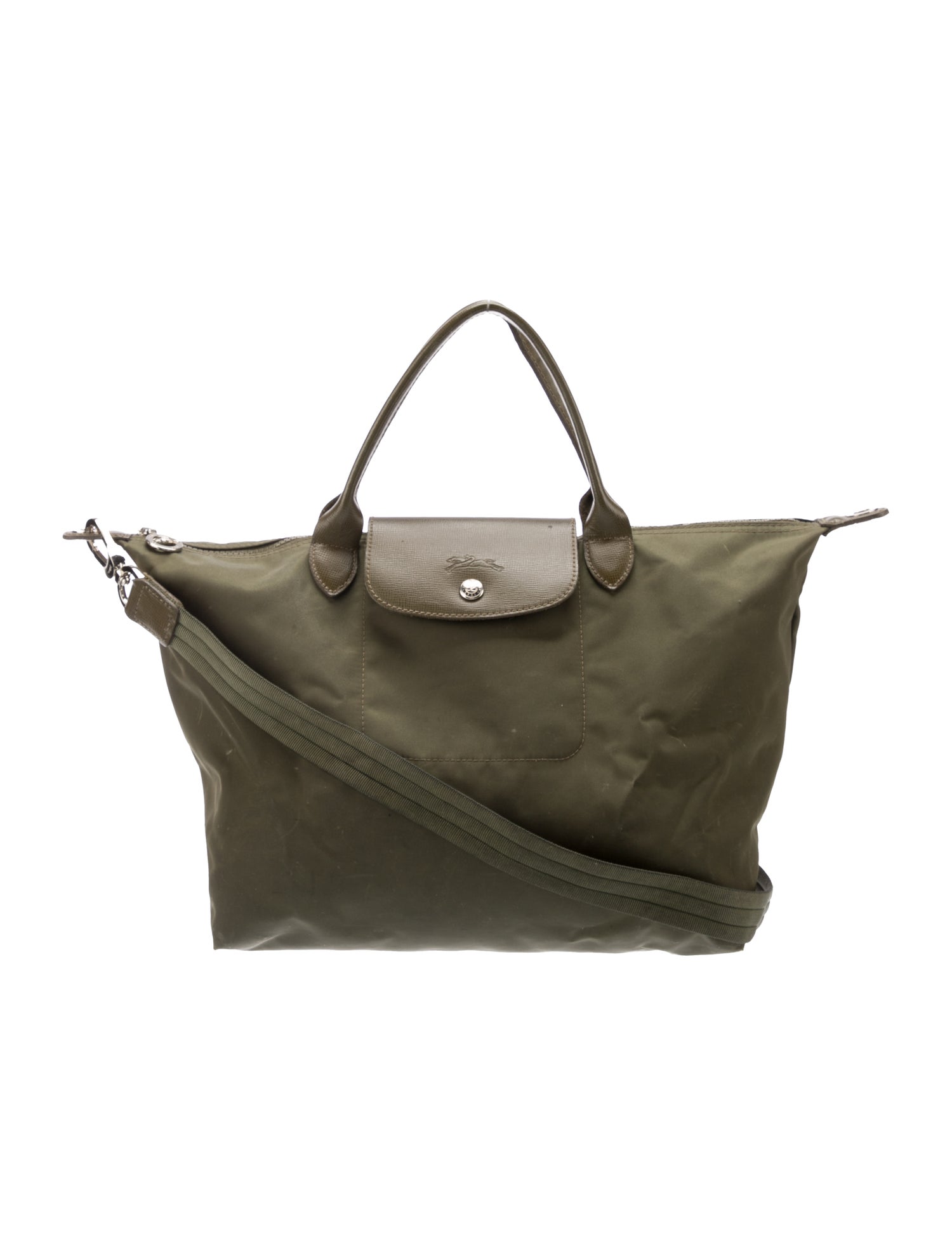 Longchamp Nylon Top Handle Bag - Green Handle Bags, Handbags - WL879520 ...