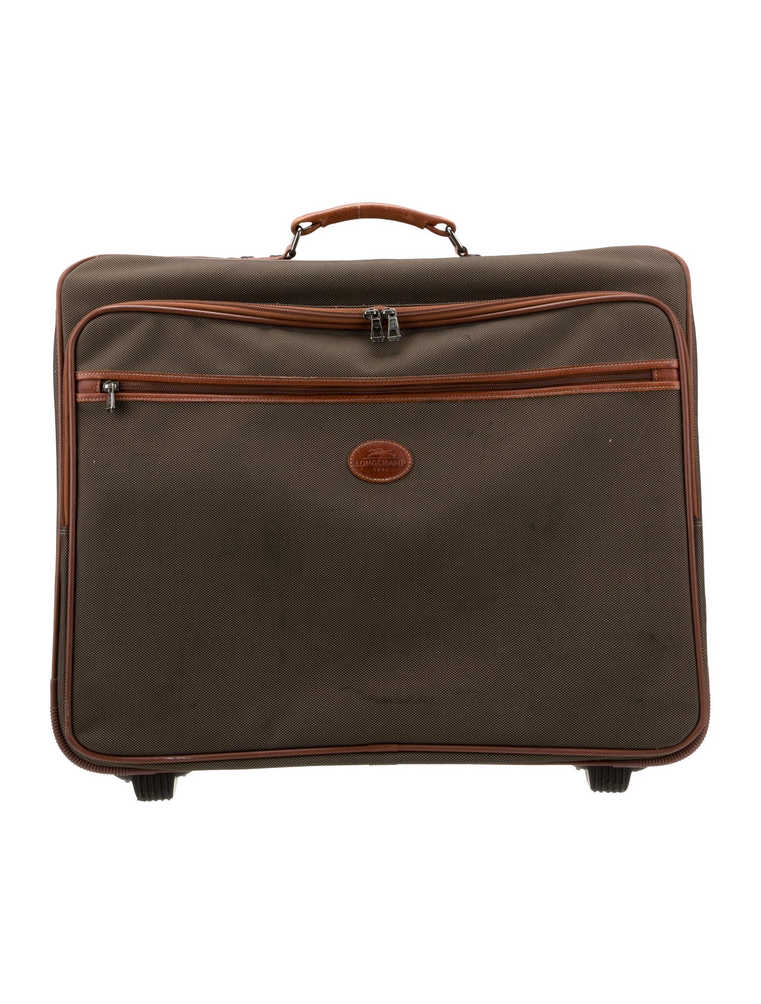 Longchamp Canvas Rolling Suitcase - Green Suitcases, Luggage - WL879934 ...