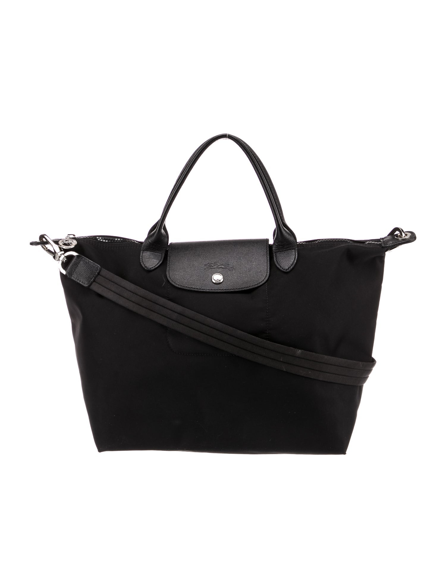 Longchamp Nylon Top Handle Bag - Black Handle Bags, Handbags - WL880506 ...