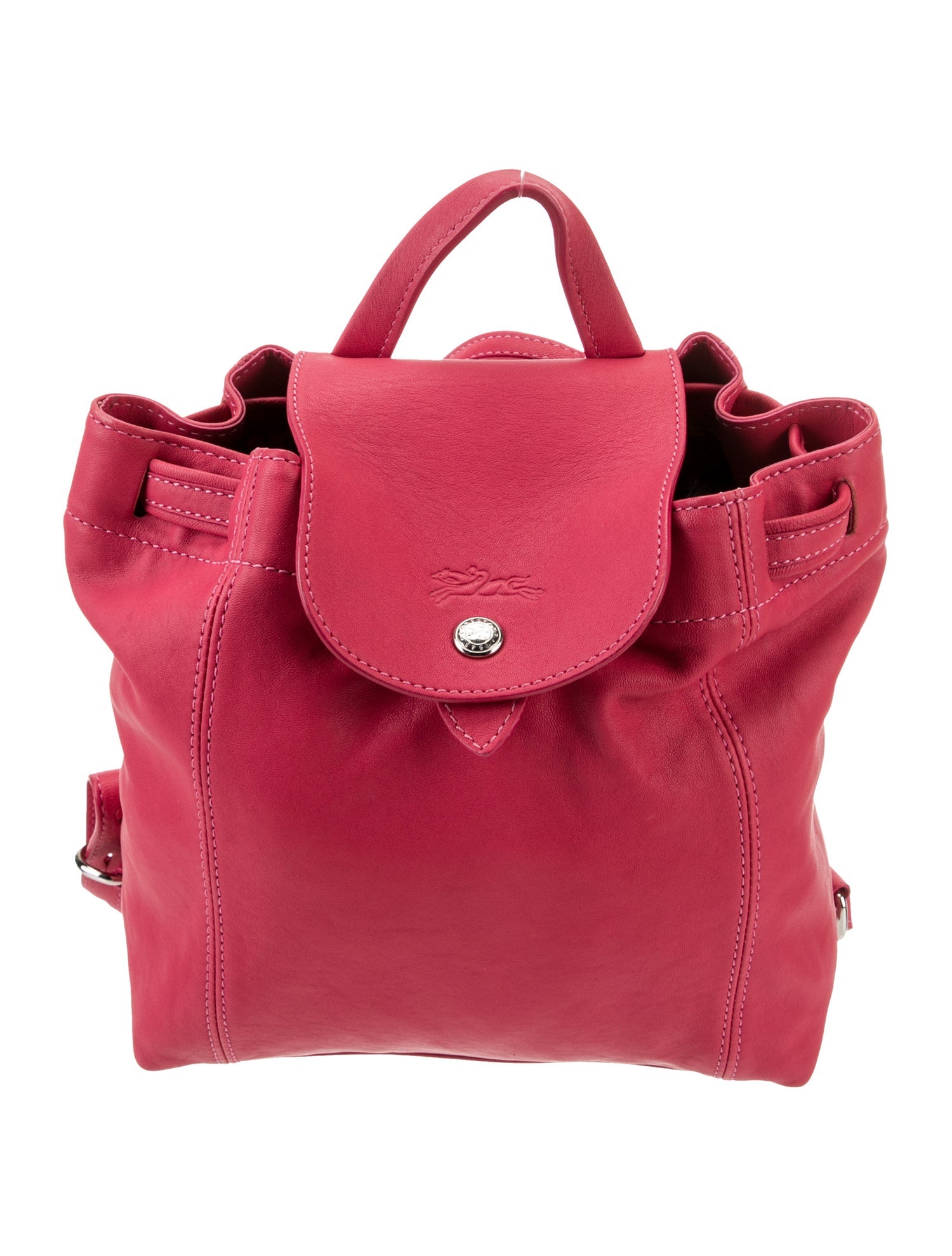 Longchamp Leather Backpack - Red Backpacks, Handbags - WL880834 | The ...