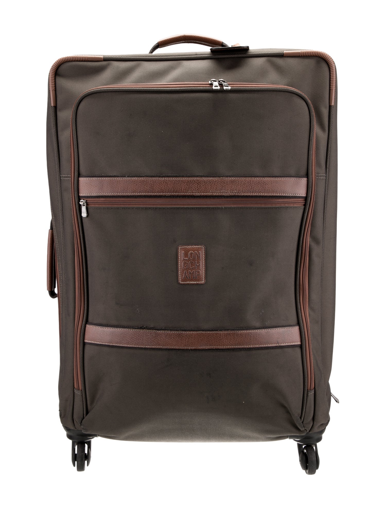 Longchamp Longchamp Canvas Luggage Bag - Brown Suitcases, Luggage ...