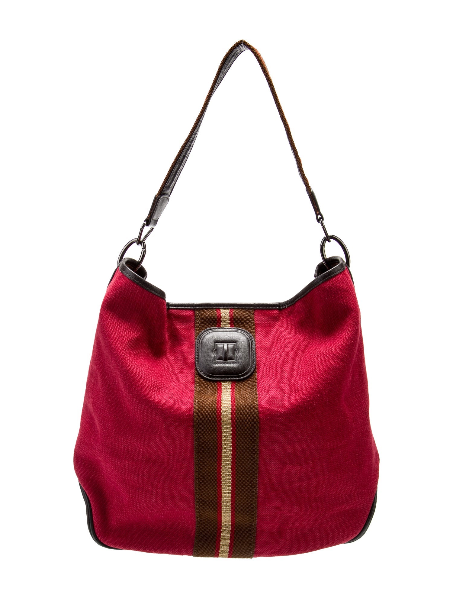 Longchamp Canvas Hobo - Red Hobos, Handbags - WL881177 | The RealReal