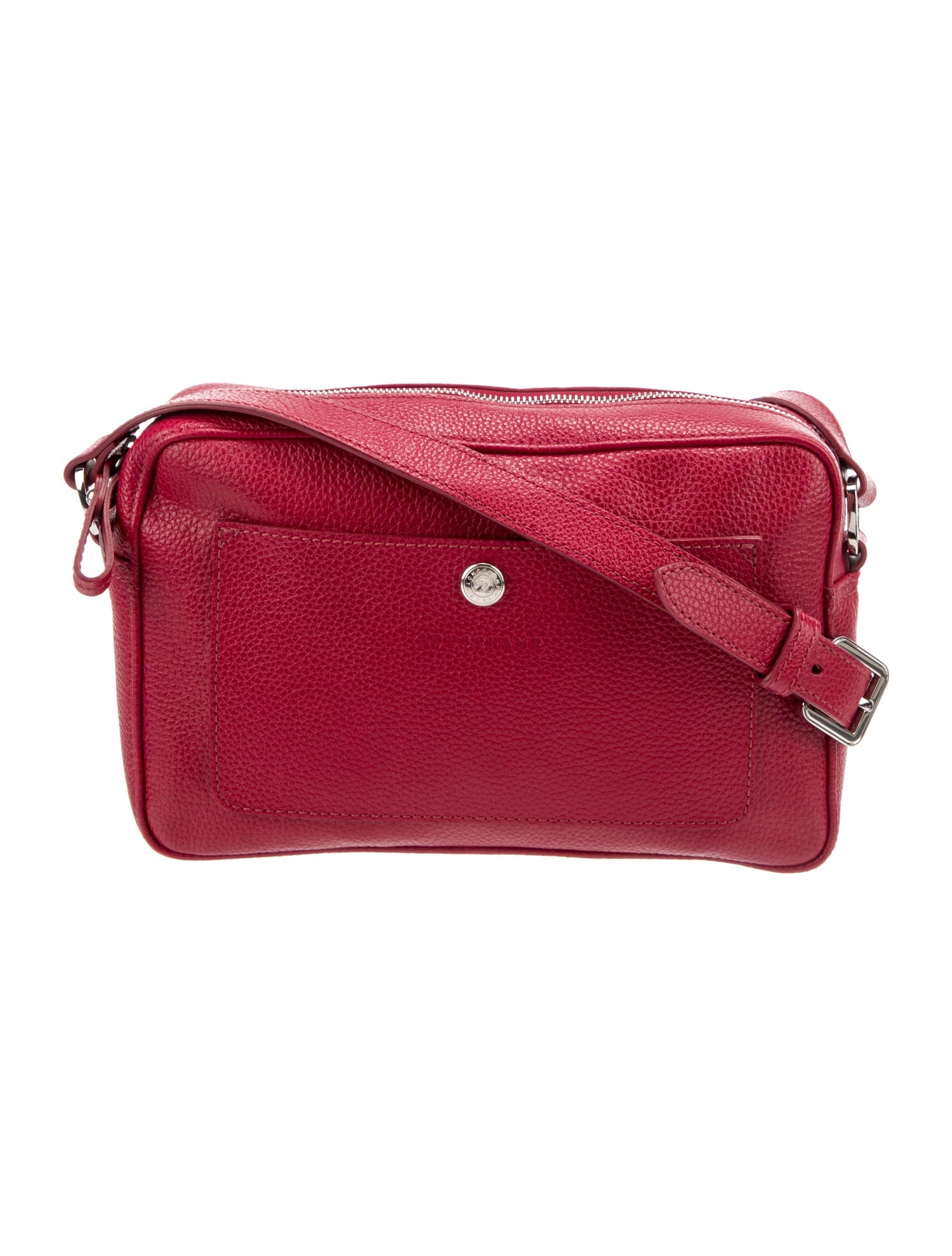 Longchamp Leather Crossbody Bag - Red Crossbody Bags, Handbags ...