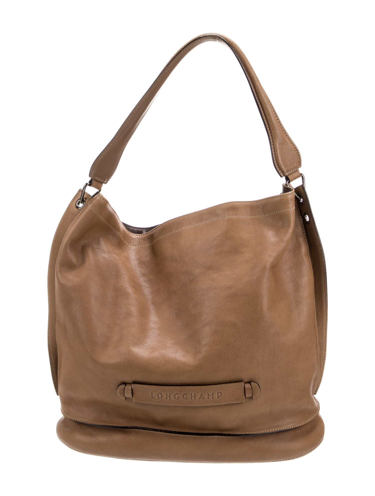 Longchamp Leather Shoulder Bag - Brown Shoulder Bags, Handbags ...