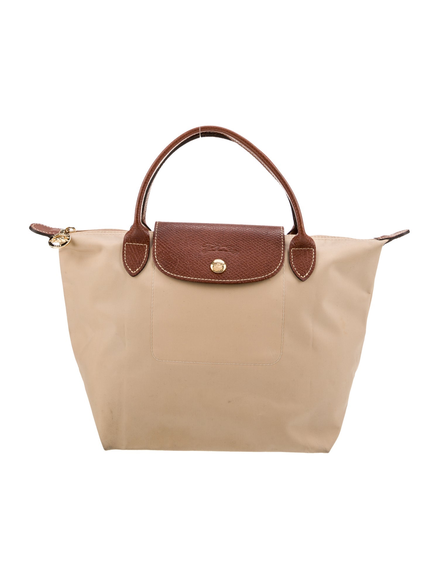 Longchamp Nylon Top Handle Bag - Neutrals Handle Bags, Handbags ...