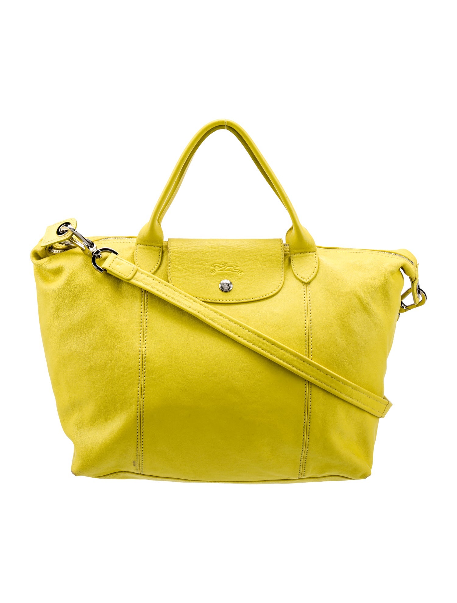 Longchamp Leather Crossbody Bag - Yellow Totes, Handbags - WL882035 ...