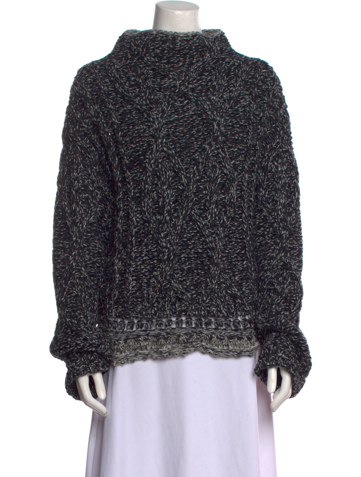 Longchamp Turtleneck Sweater - Grey Knitwear, Clothing - WL882397 | The ...