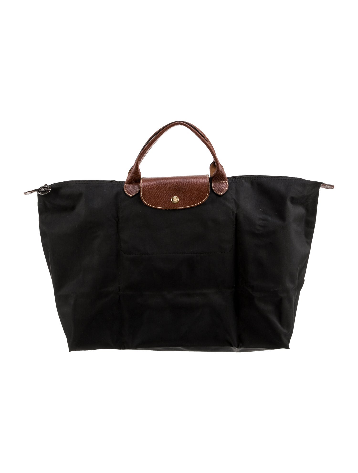 Longchamp Nylon Weekender Bag - Black Totes, Handbags - WL882645 | The ...