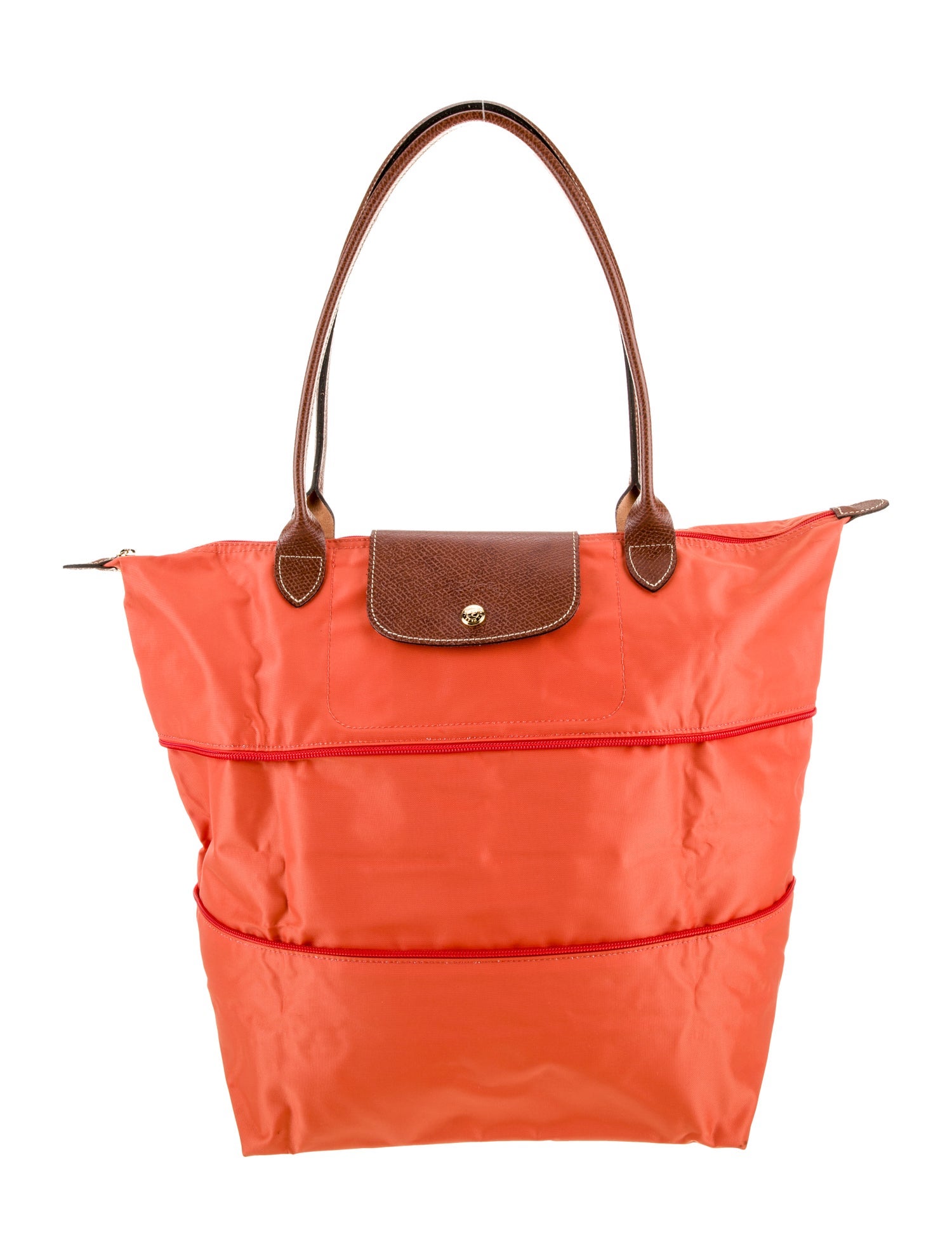 Longchamp Nylon Tote w/ Tags - Orange Totes, Handbags - WL882985 | The ...