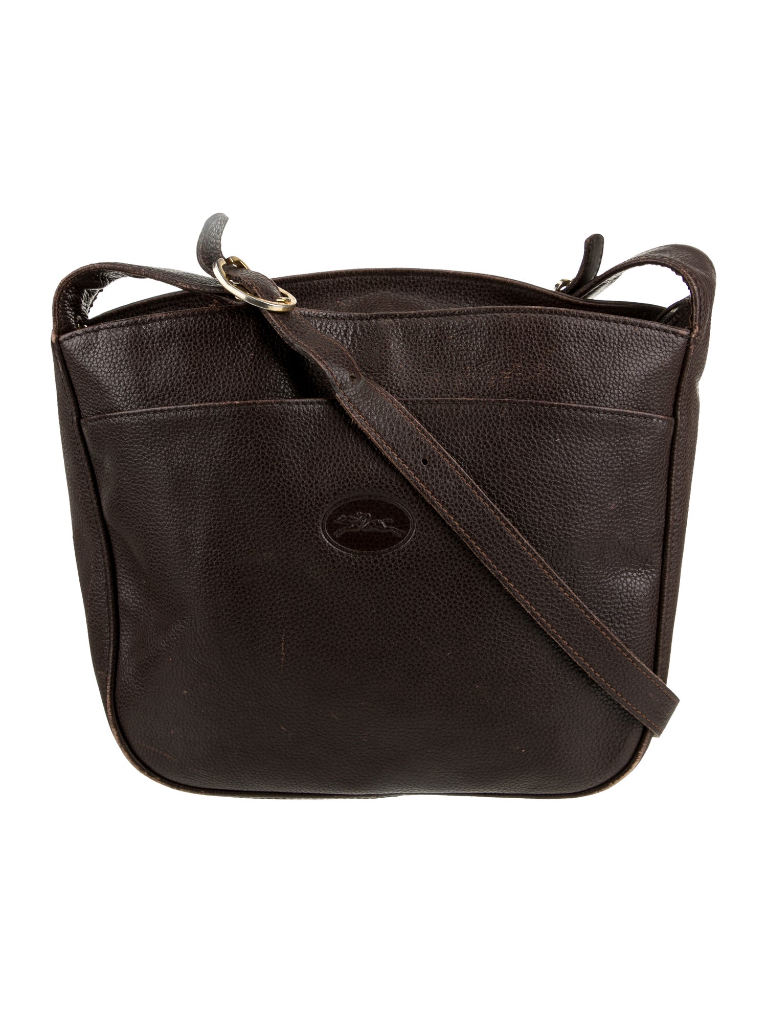 Longchamp Leather Shoulder Bag - Brown Shoulder Bags, Handbags ...