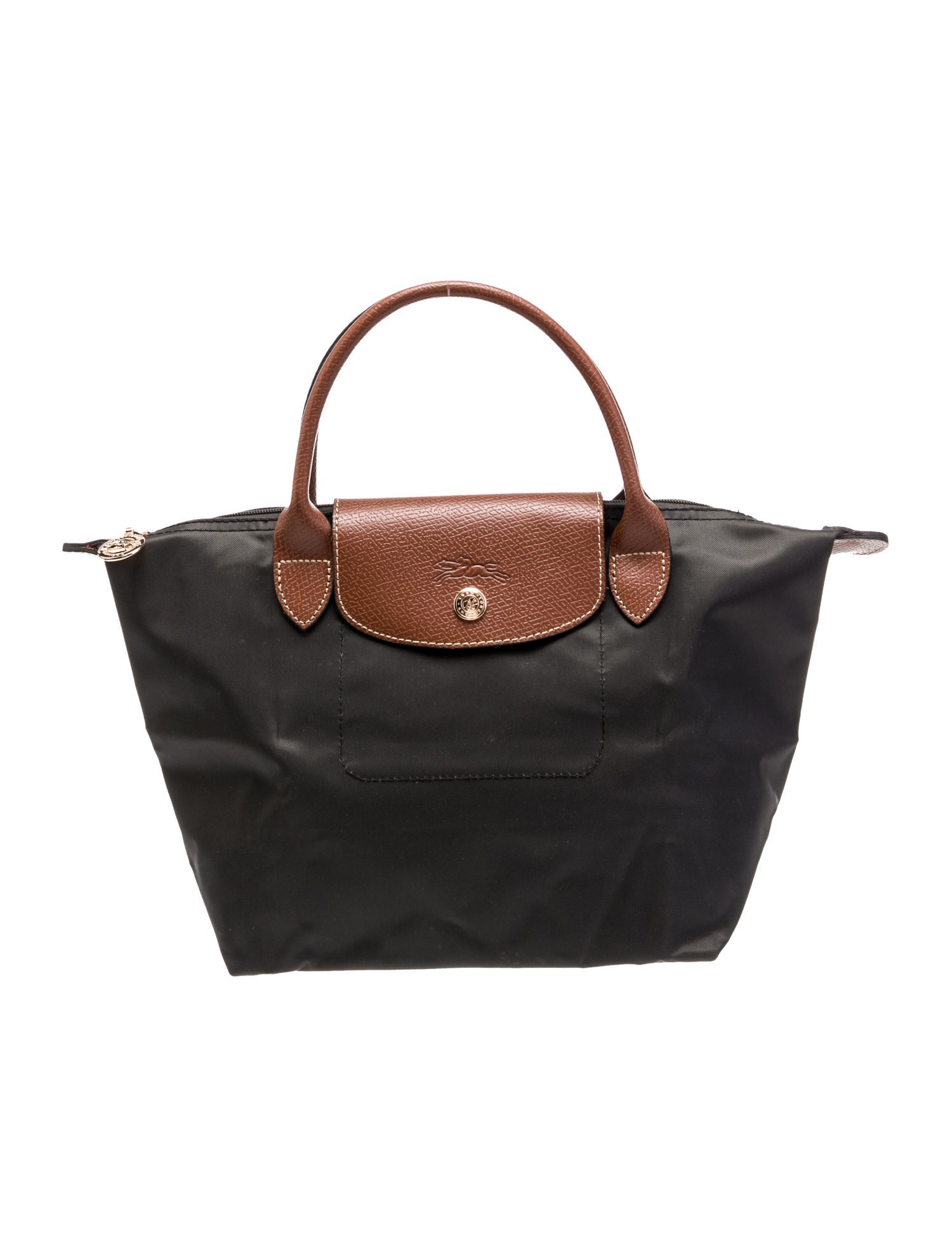 Longchamp Nylon Top Handle Bag - Black Handle Bags, Handbags - WL883040 ...