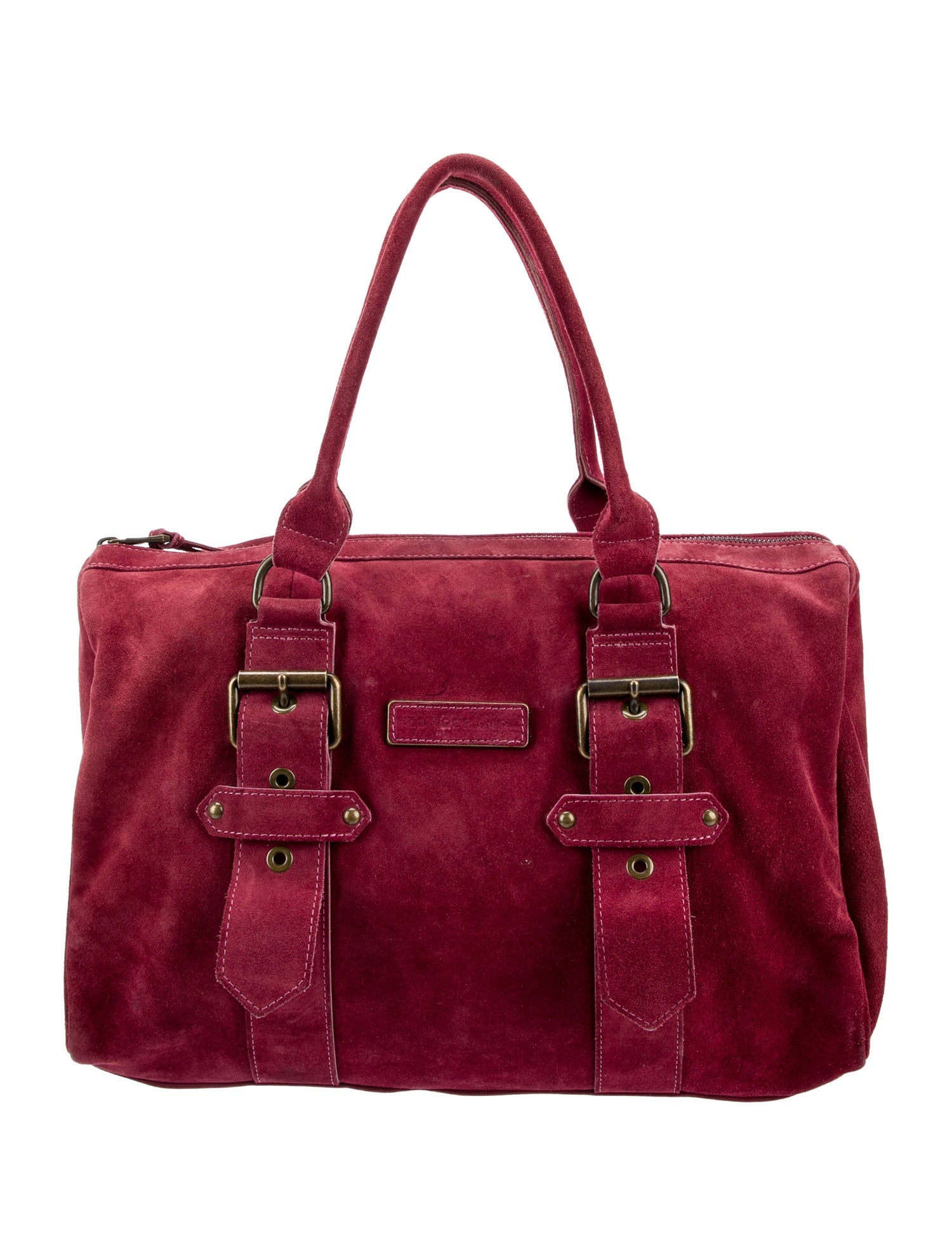 Longchamp Suede Top Handle Bag - Red Handle Bags, Handbags - WL883782 ...