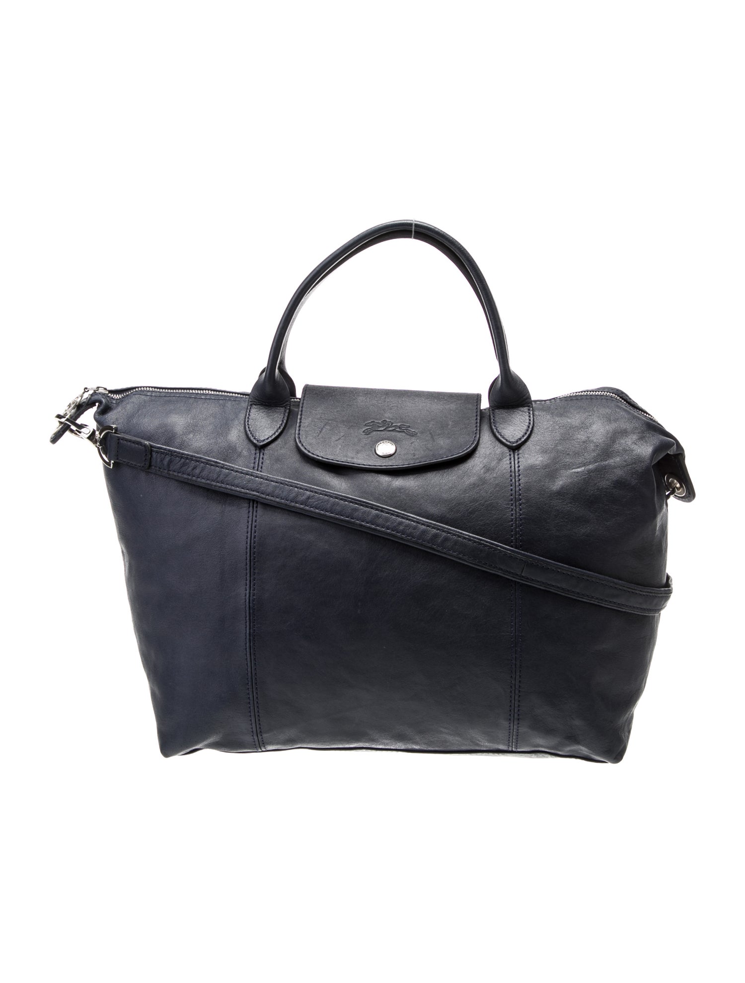 Longchamp Leather Weekender Bag - Blue Totes, Handbags - WL884013 | The ...