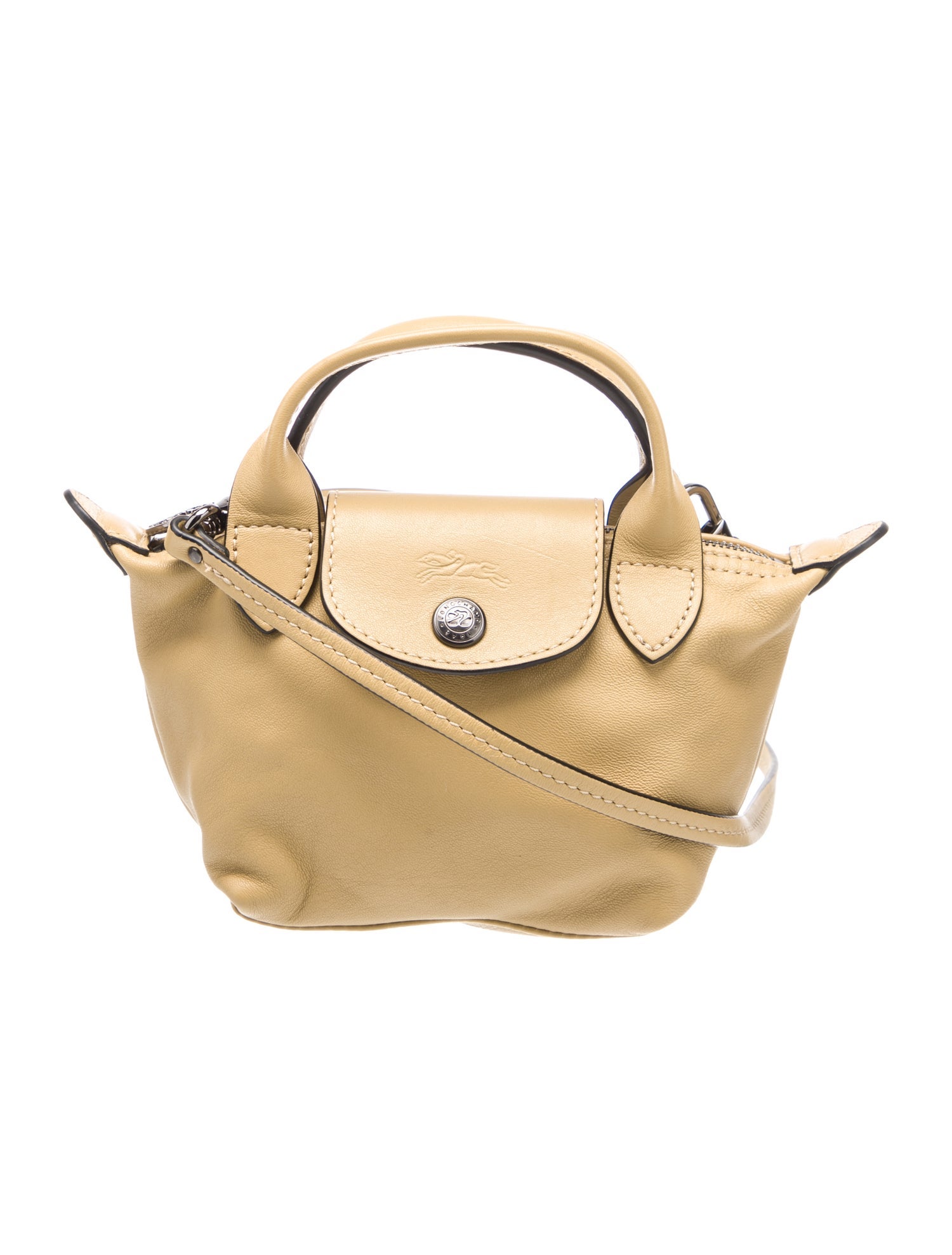 Longchamp Leather Bucket Bag - Yellow Mini Bags, Handbags - WL884447 ...