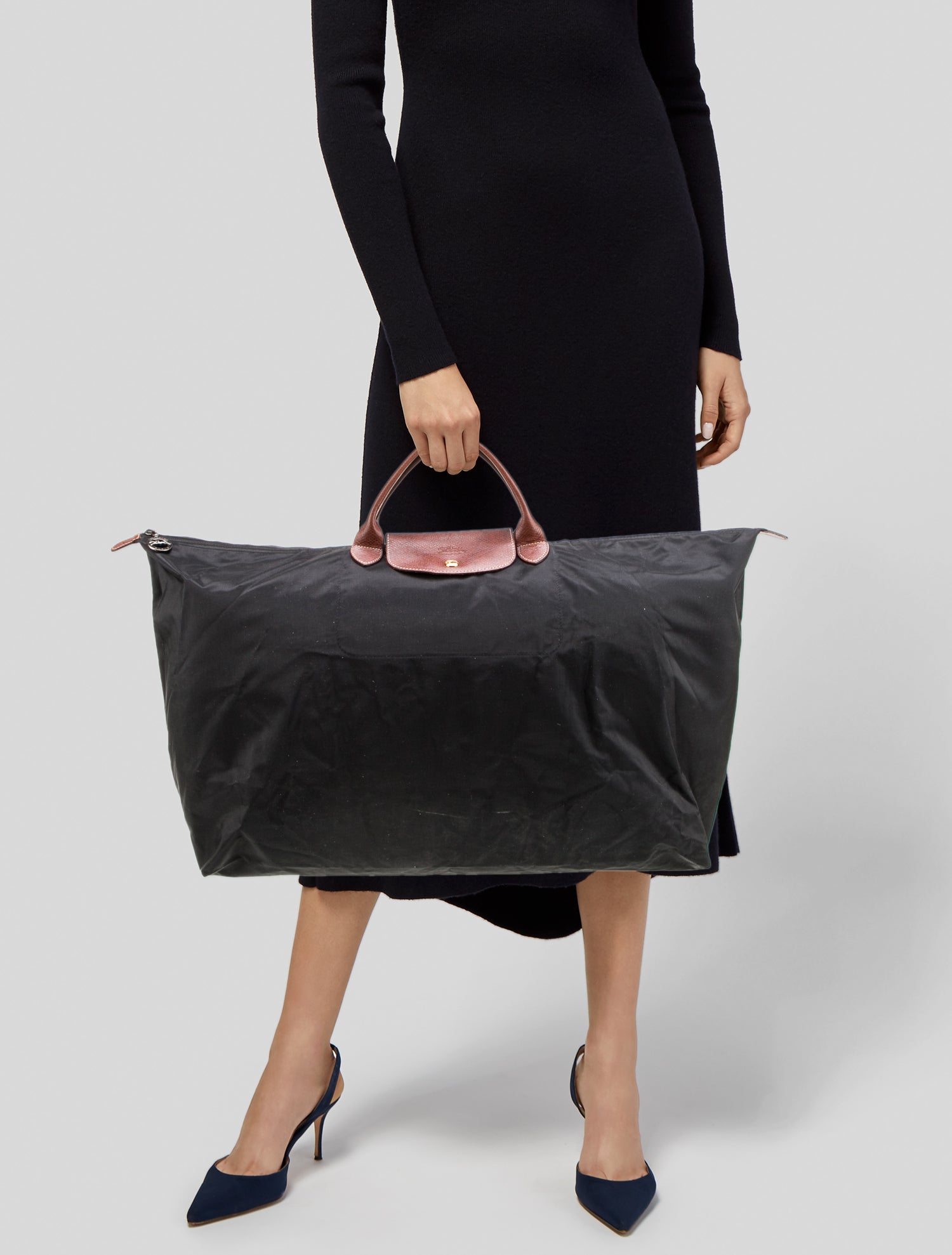 Longchamp Nylon Weekender Bag - Brown Luggage and Travel, Handbags ...