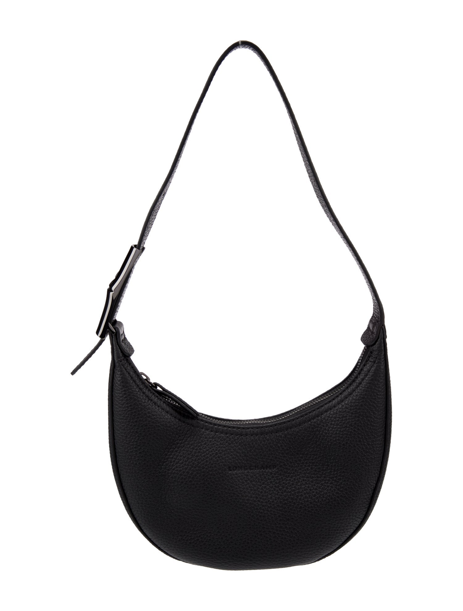 Longchamp Leather Shoulder Bag - Black Shoulder Bags, Handbags ...
