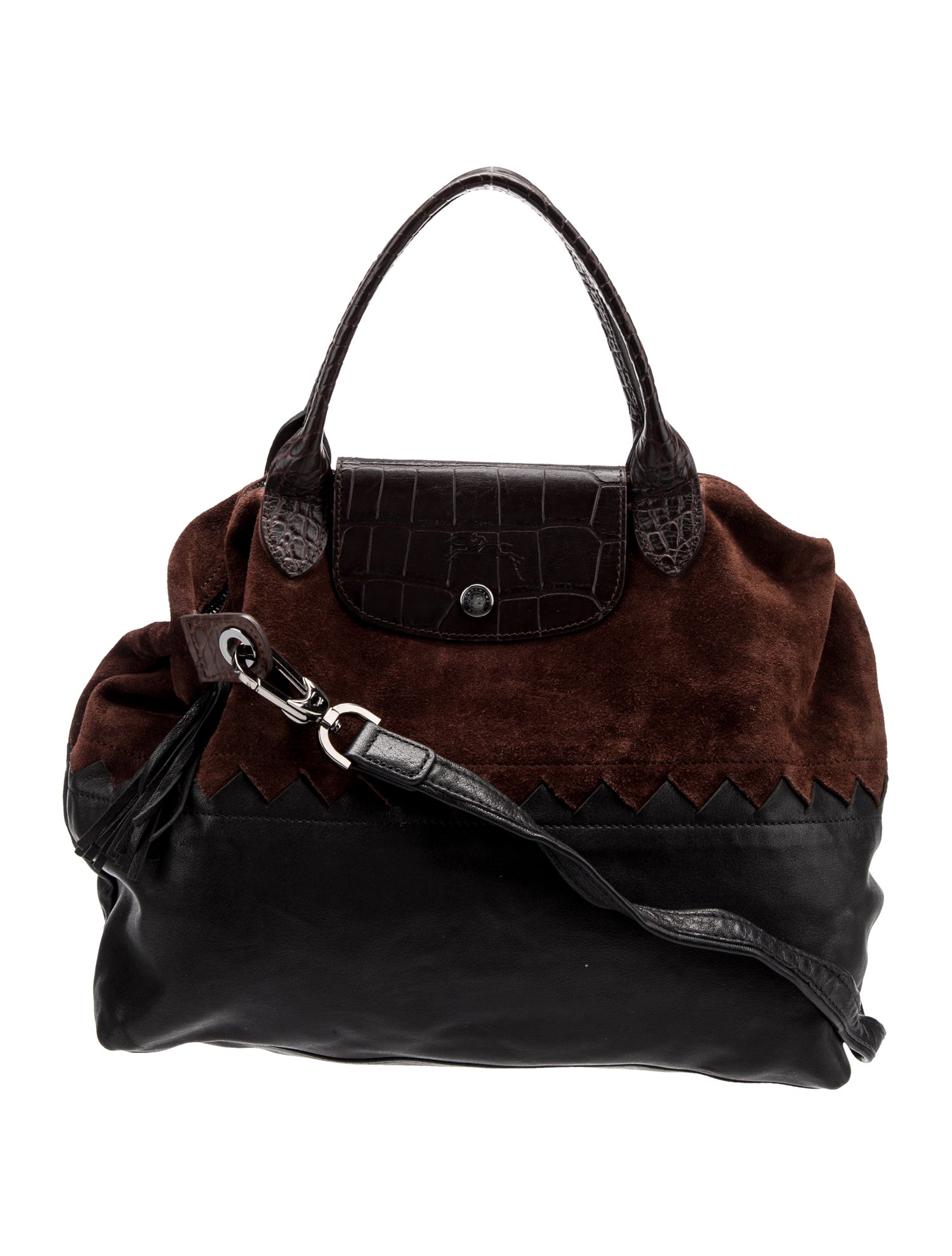 Longchamp Suede Weekender Bag - Brown Totes, Handbags - WL886432 | The ...