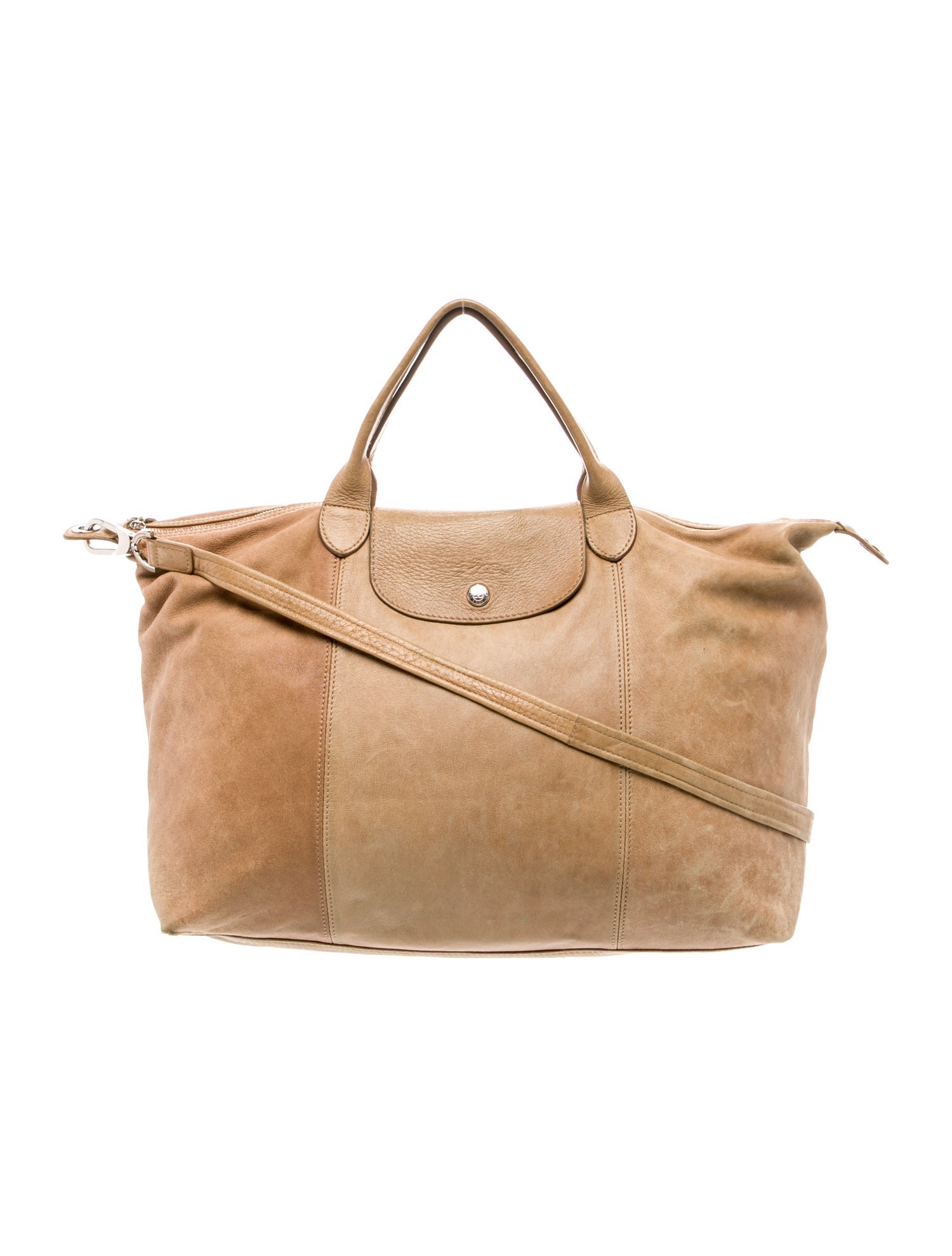 Longchamp Suede Weekender Bag - Brown Totes, Handbags - WL886675 | The ...