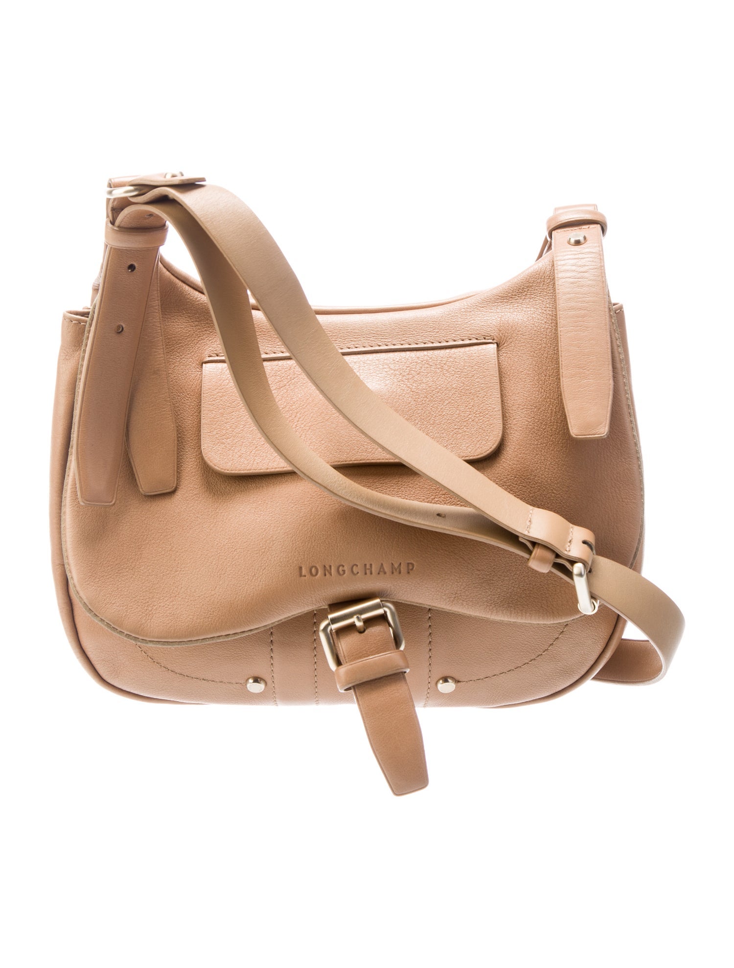 Longchamp Leather Crossbody Bag - Brown Crossbody Bags, Handbags ...