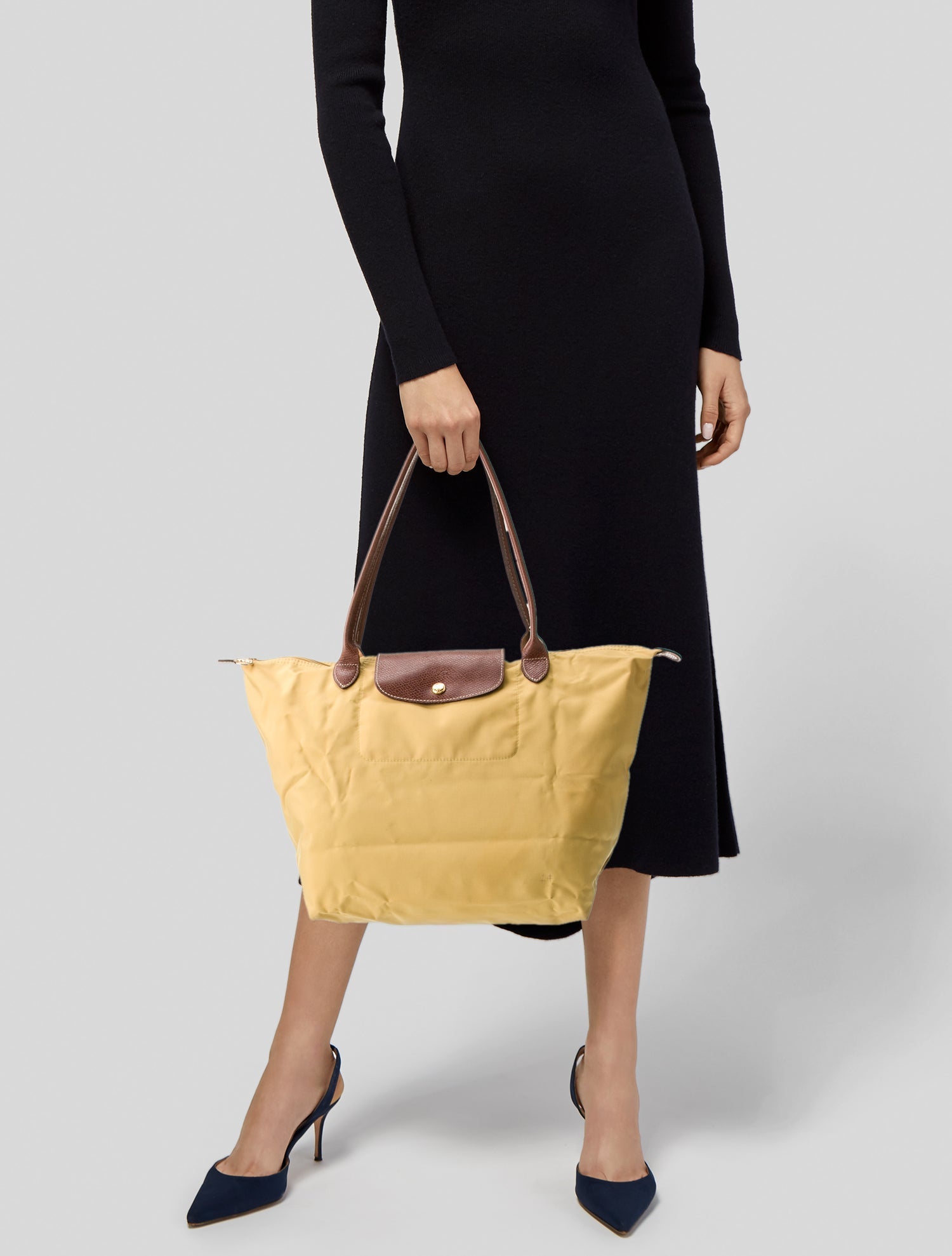 Longchamp Nylon Tote - Blue Totes, Handbags - WL887559 | The RealReal