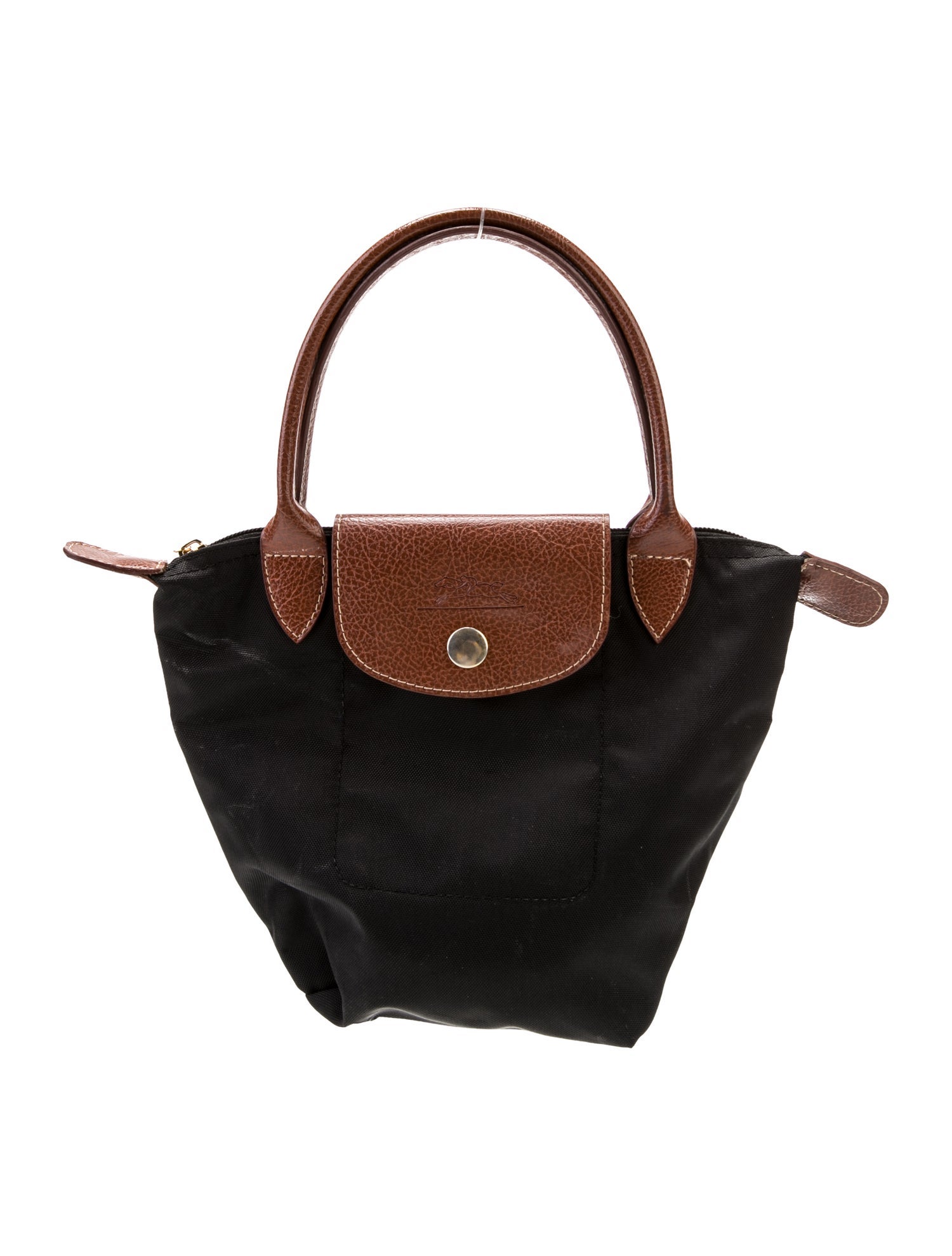 Longchamp Nylon Top Handle Bag - Brown Handle Bags, Handbags - WL887389 ...