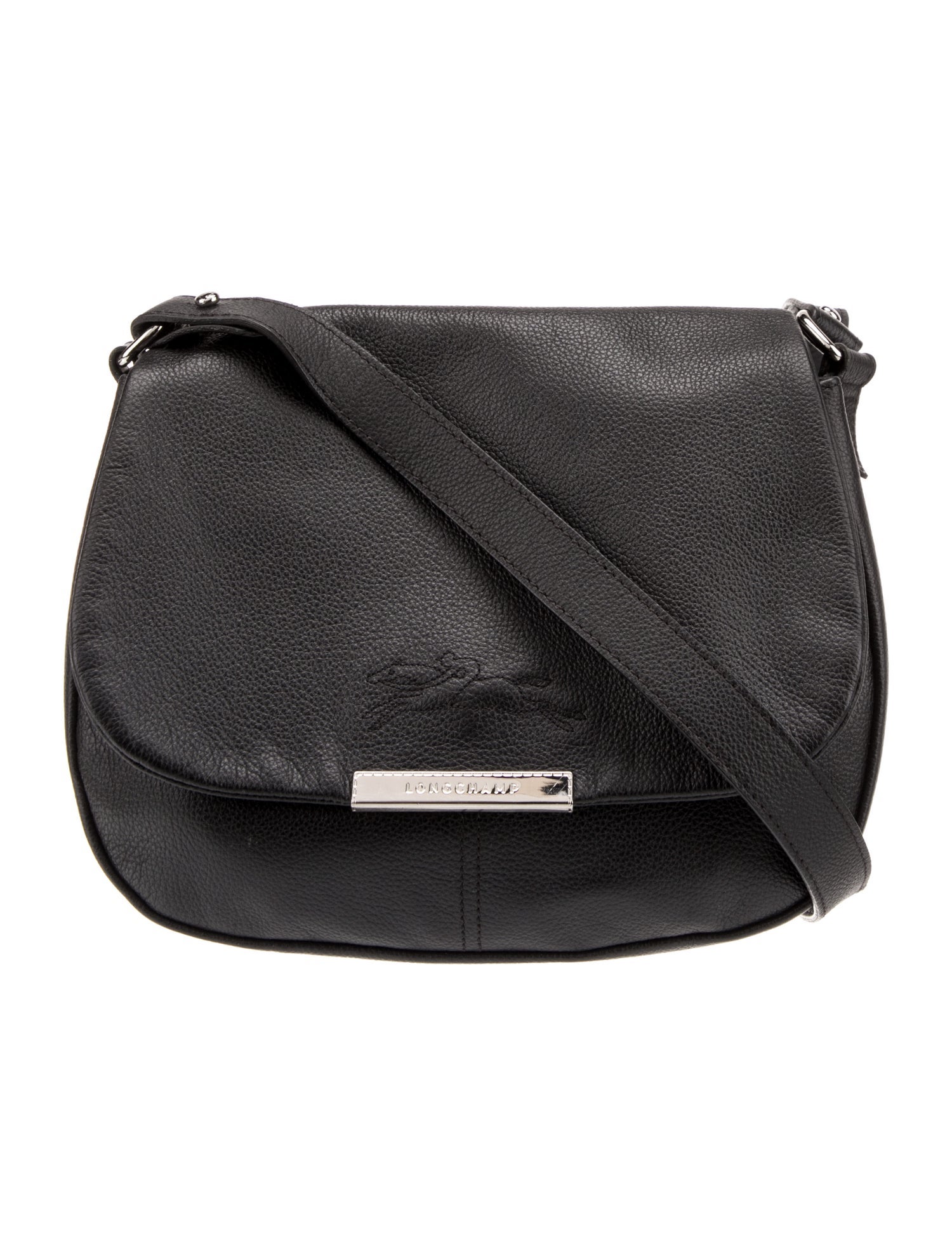 Longchamp Leather Crossbody Bag - Black Crossbody Bags, Handbags ...