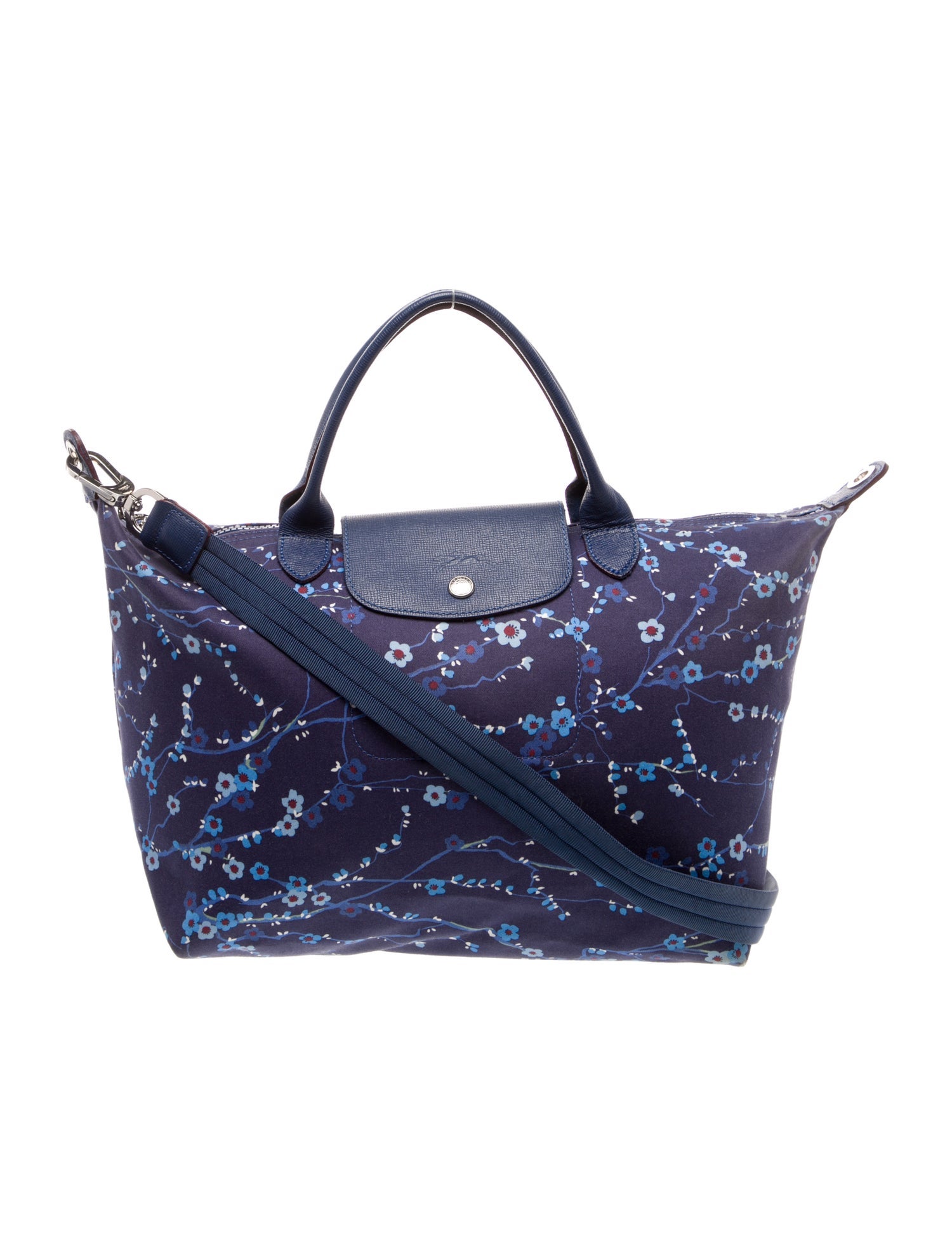 Longchamp Canvas Shoulder Bag - Blue Shoulder Bags, Handbags - WL887742 ...