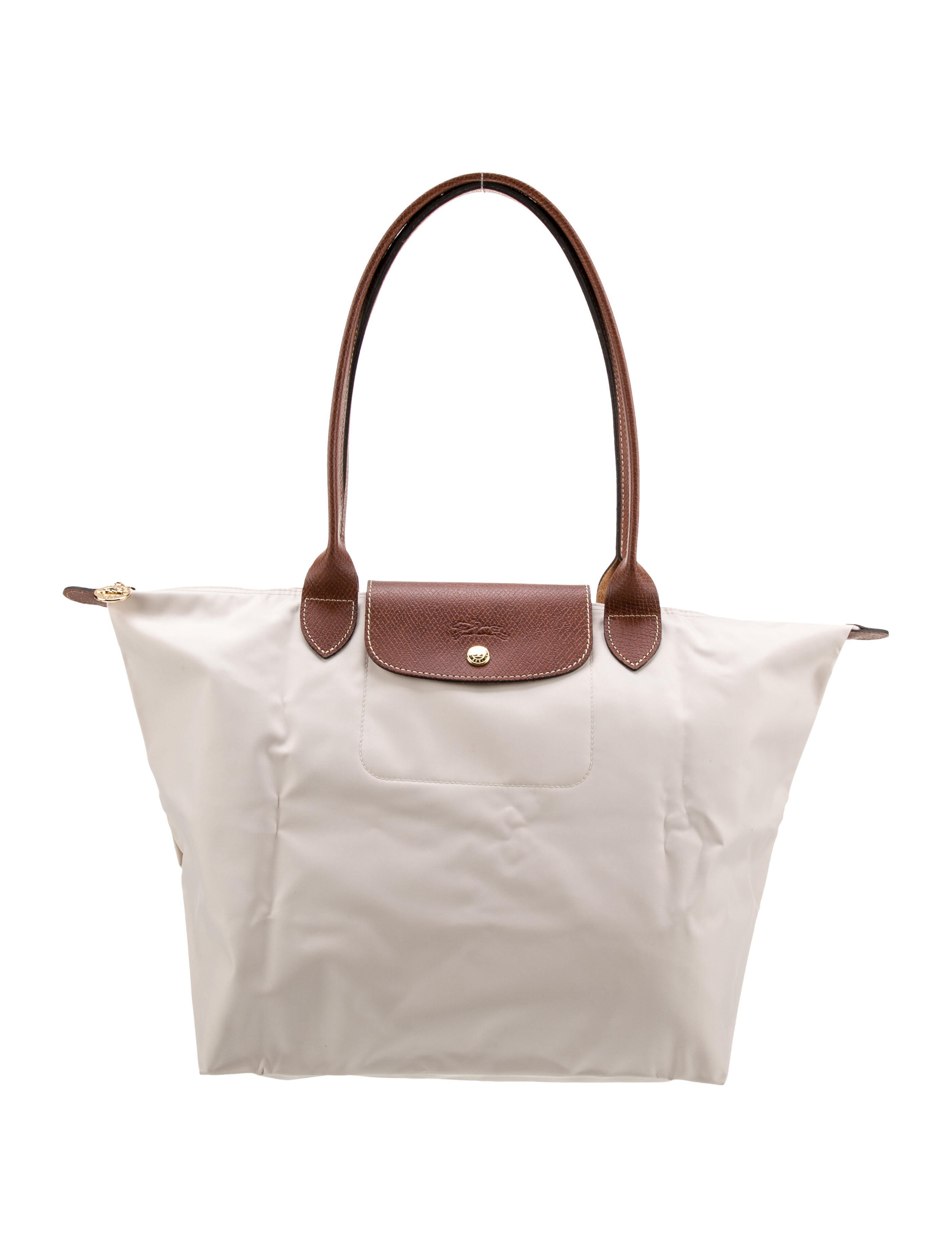 Longchamp Nylon Top Handle Bag - Grey Handle Bags, Handbags - WL888611 ...