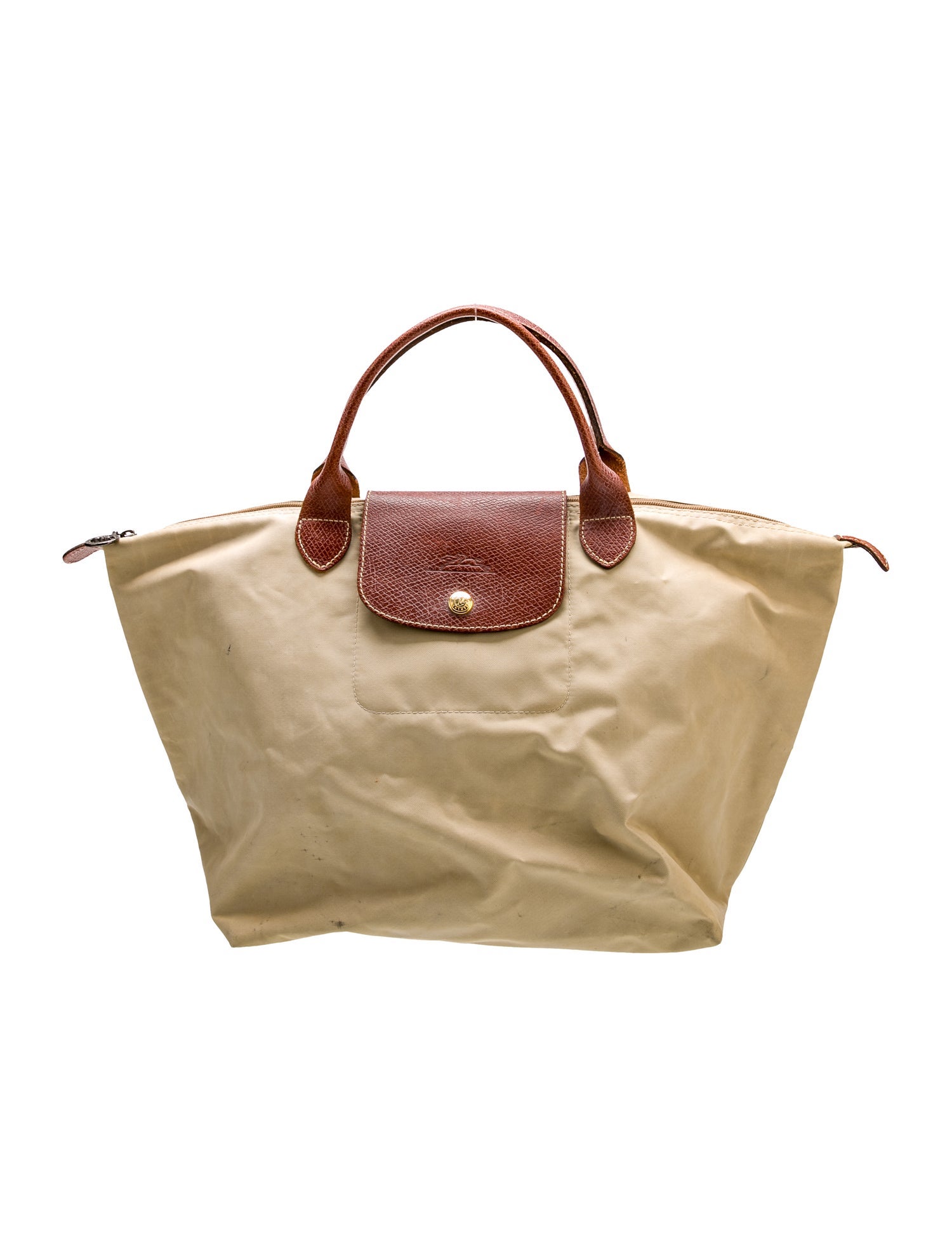 Longchamp Nylon Top Handle Bag - Brown Handle Bags, Handbags - WL892012 ...