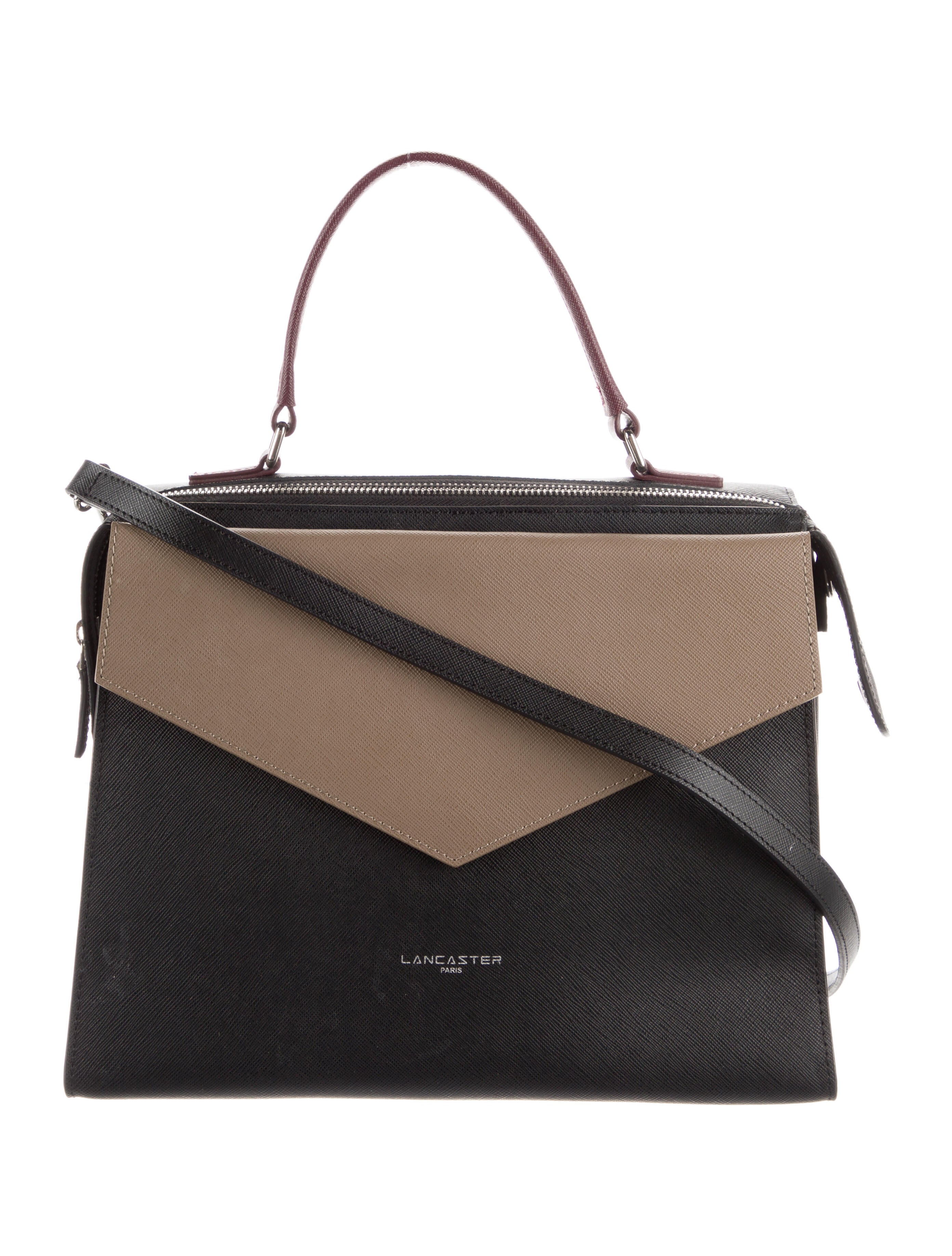 Lancaster Leather Top Handle Bag - Black Handle Bags, Handbags ...