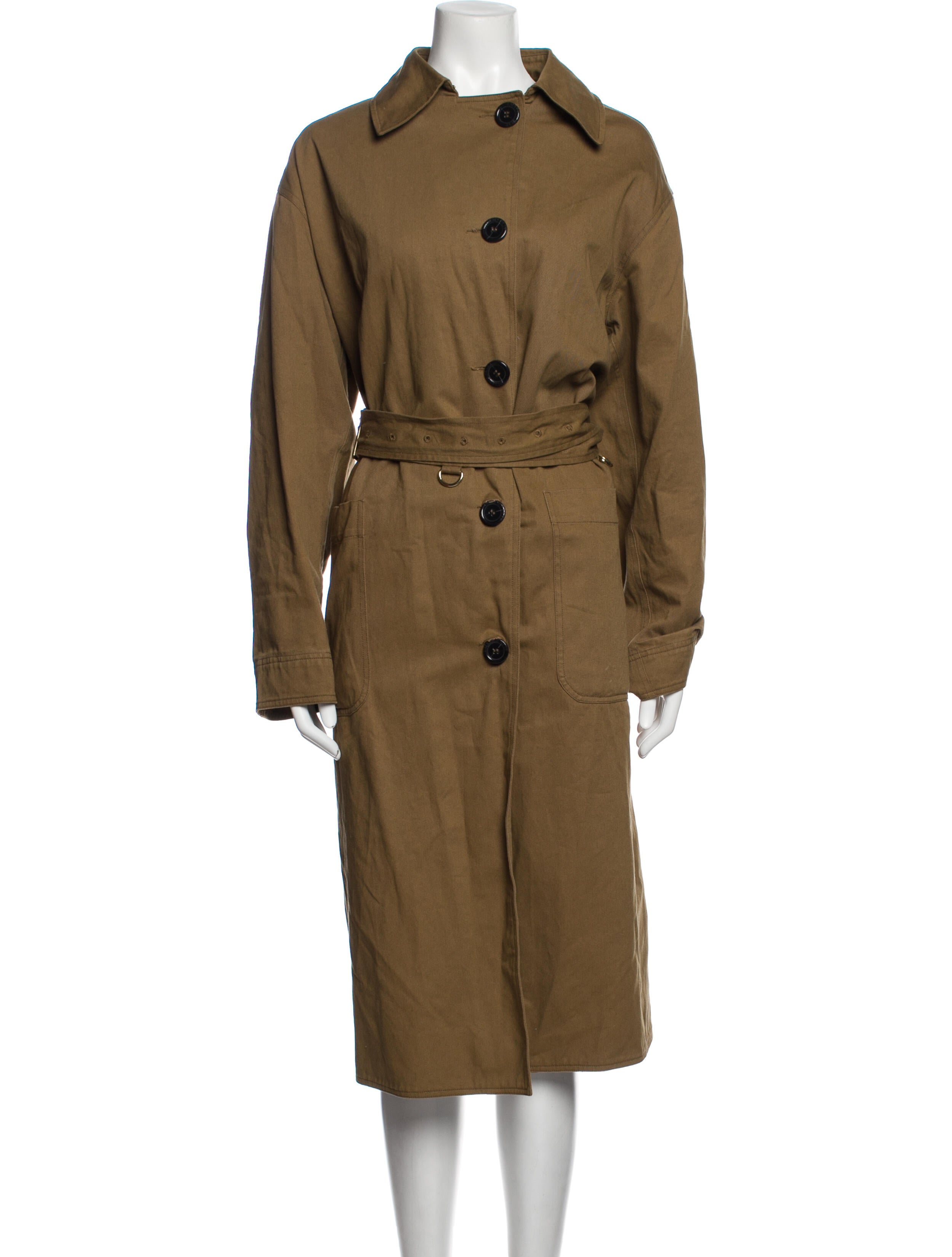 Laurence Bras Trench Coat - Green Coats, Clothing - WLCBS20189 | The ...