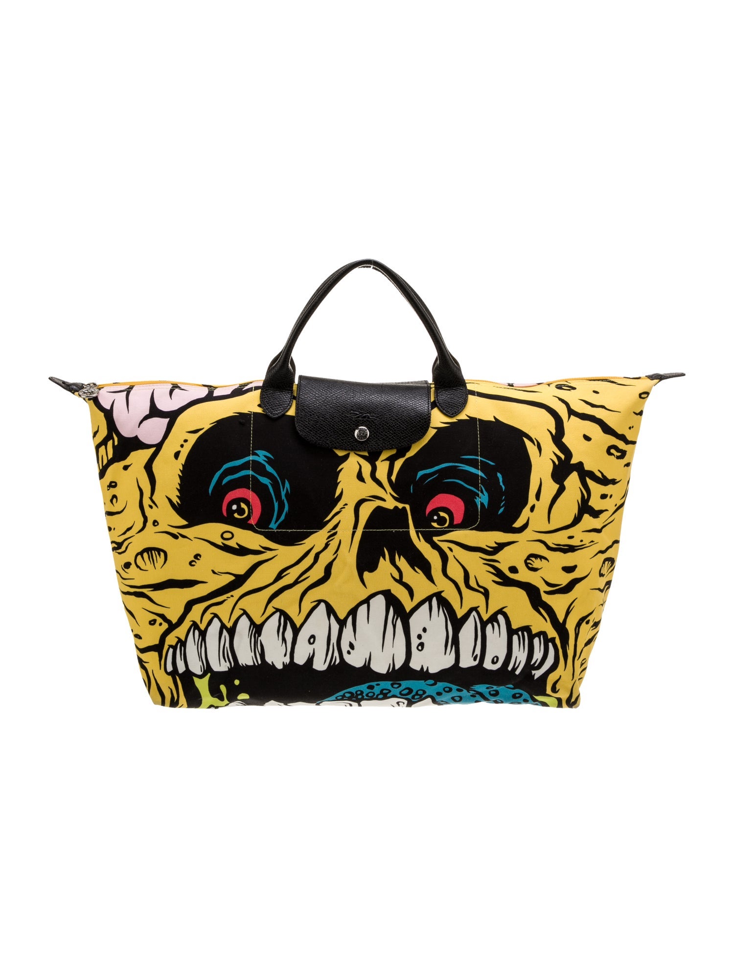 Longchamp x Jeremy Scott Canvas Weekender Bag - Yellow Weekenders, Bags ...