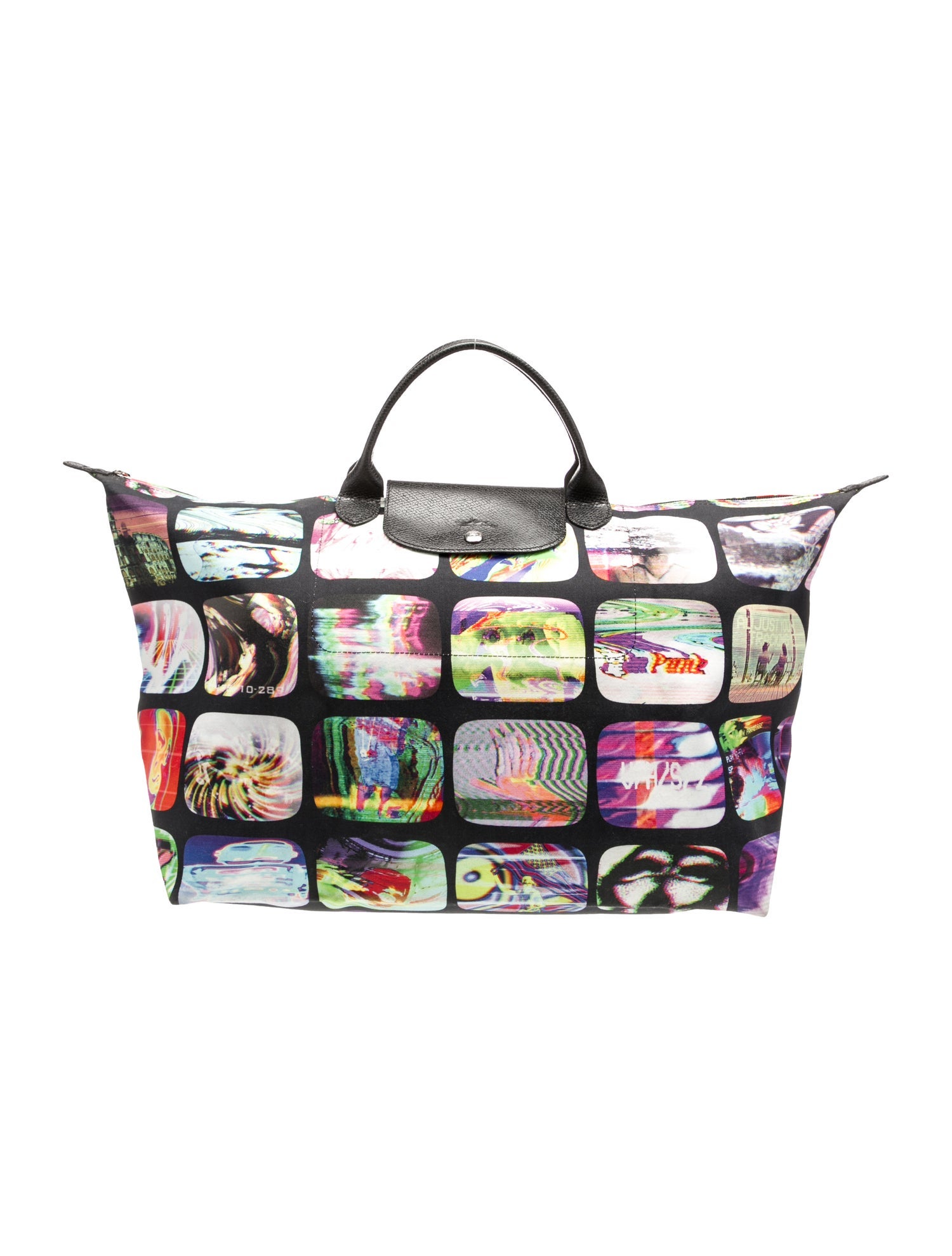 Longchamp x Jeremy Scott Canvas Weekender Bag - Black Totes, Handbags ...
