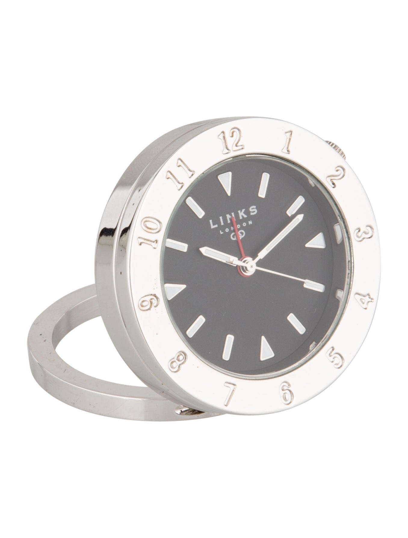 Links of London Travel Alarm Clock - Silver Decorative Accents, Decor ...