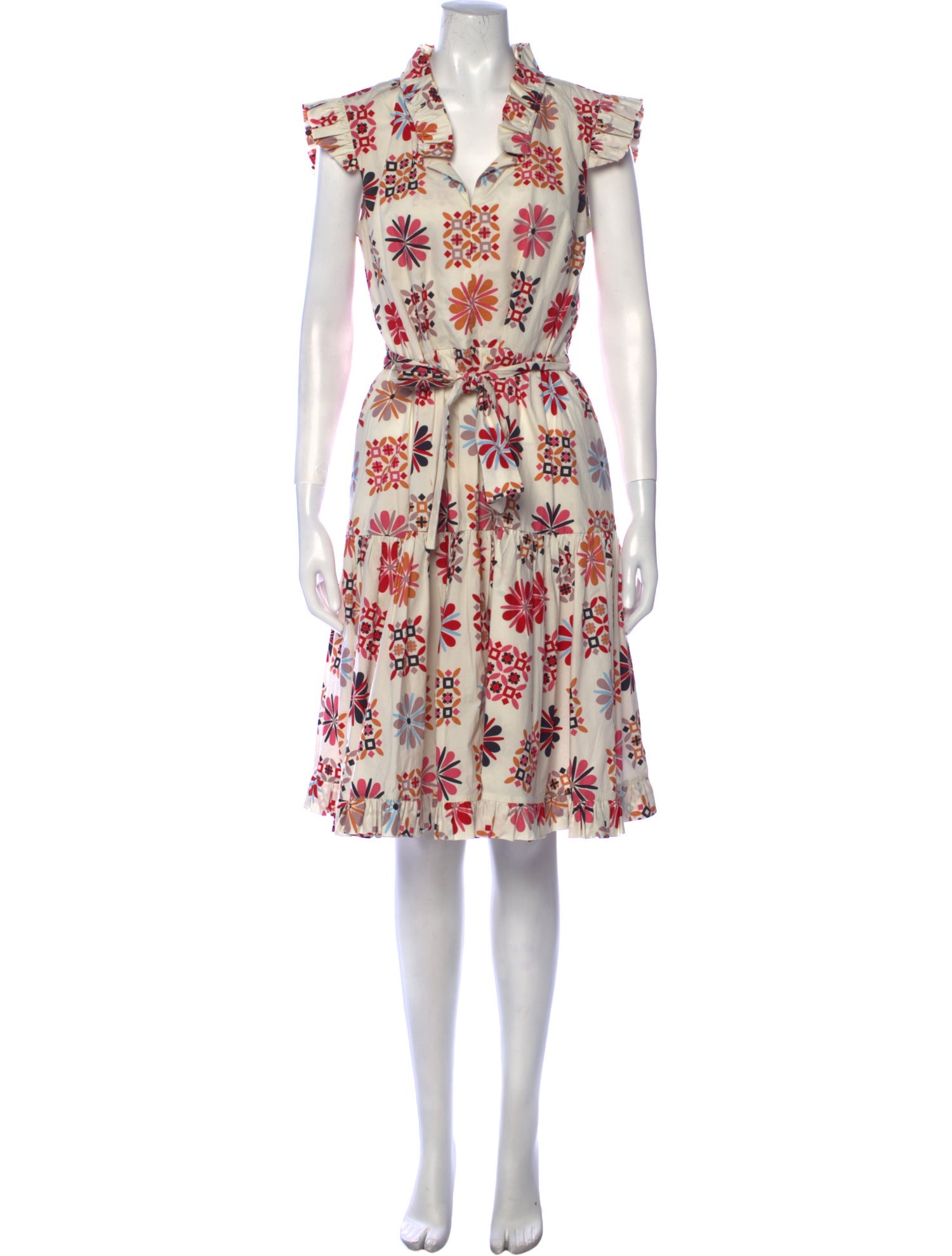 Buru Floral Print Mini Dress - White Dresses, Clothing - WBUUR20655 ...