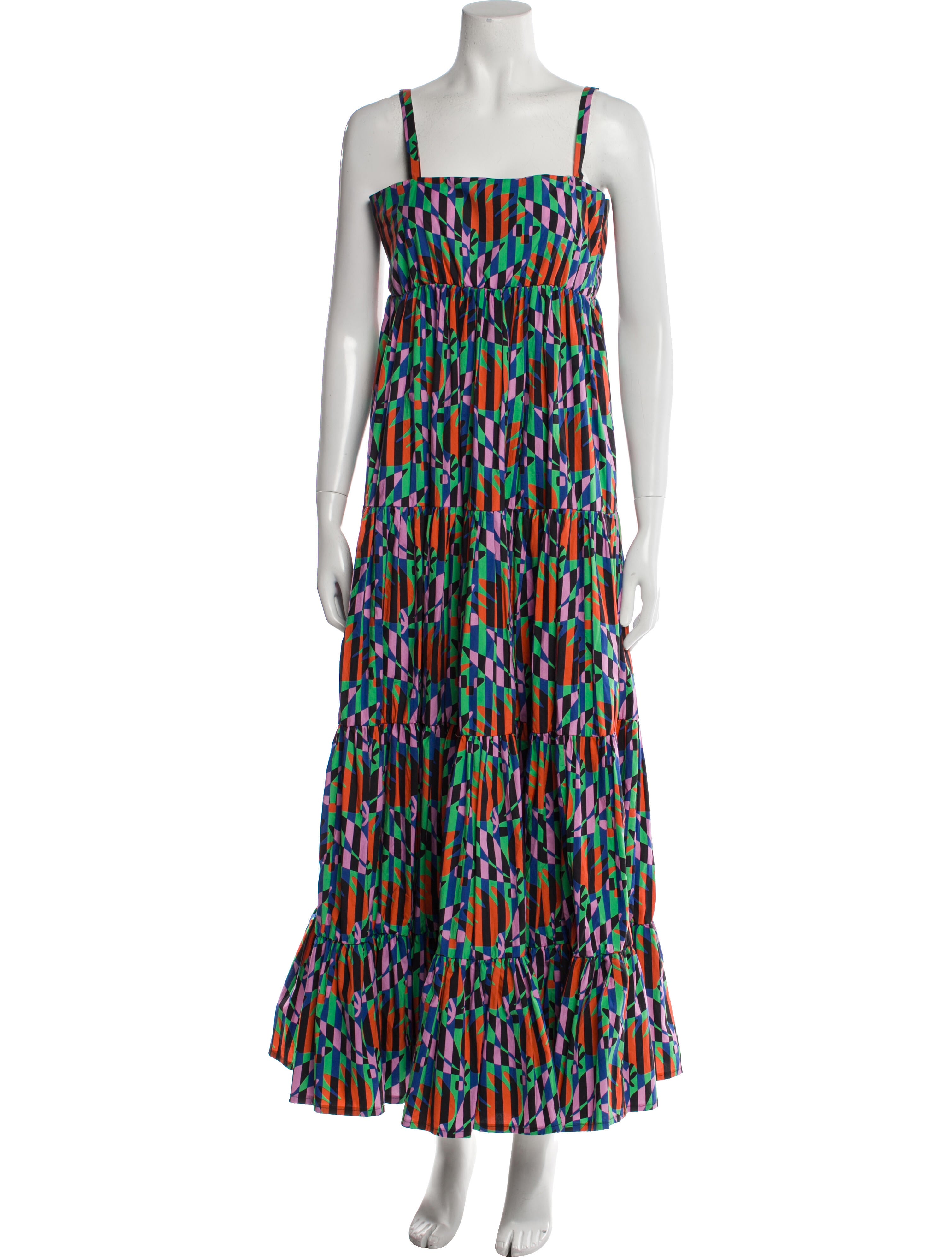 La DoubleJ Printed Long Dress - Blue Dresses, Clothing - WLDBJ30736 ...