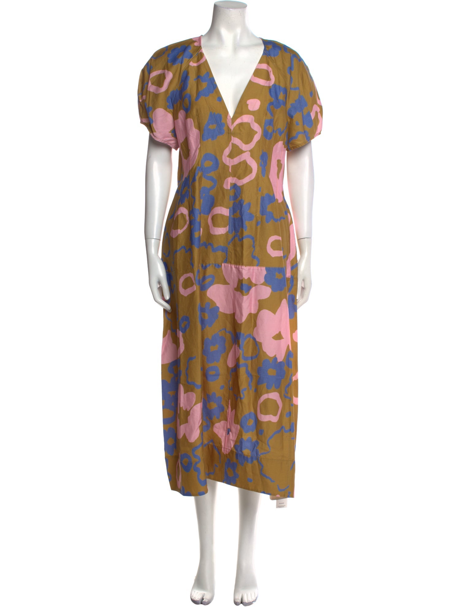 Lee Mathews Floral Print Long Dress - Neutrals Dresses, Clothing ...