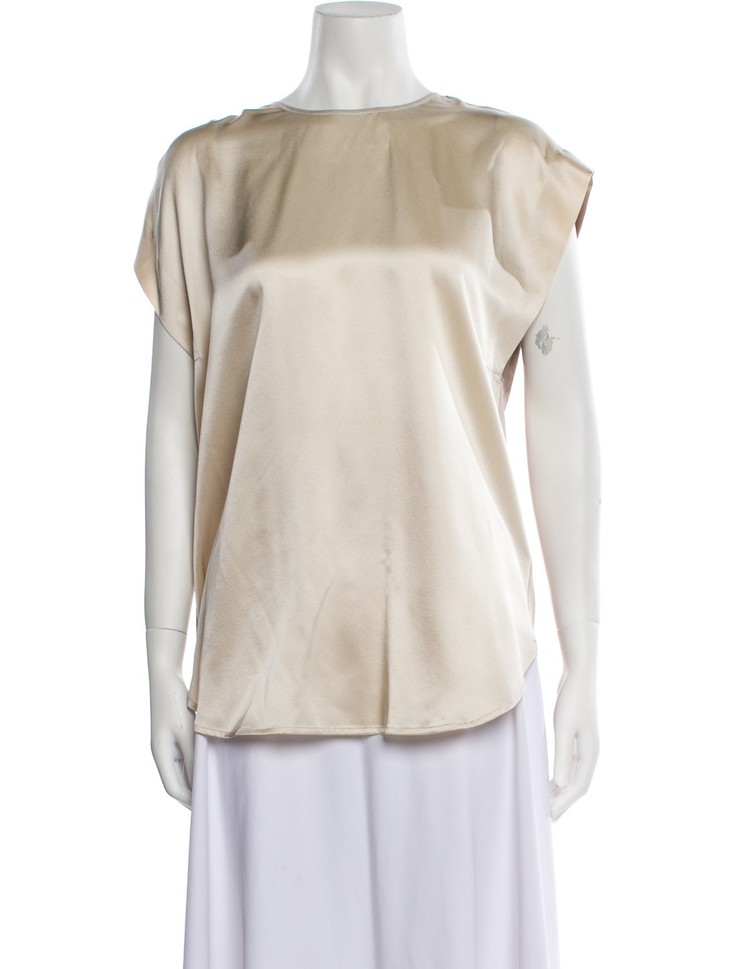 Lee Mathews Silk Bateau Neckline Blouse w/ Tags - Neutrals Tops ...