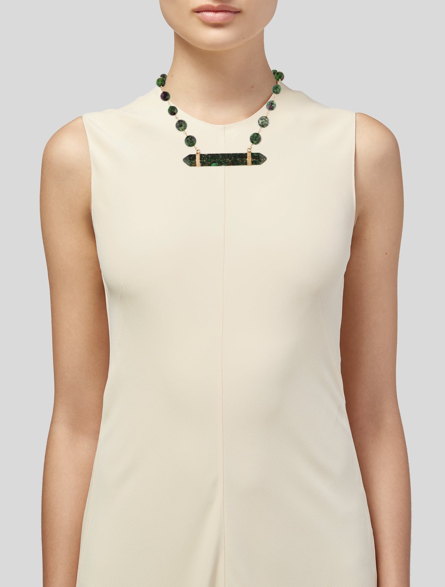 Necklace 18K Multistone & Diamond Filigree Collar Necklace - 18K Yellow ...