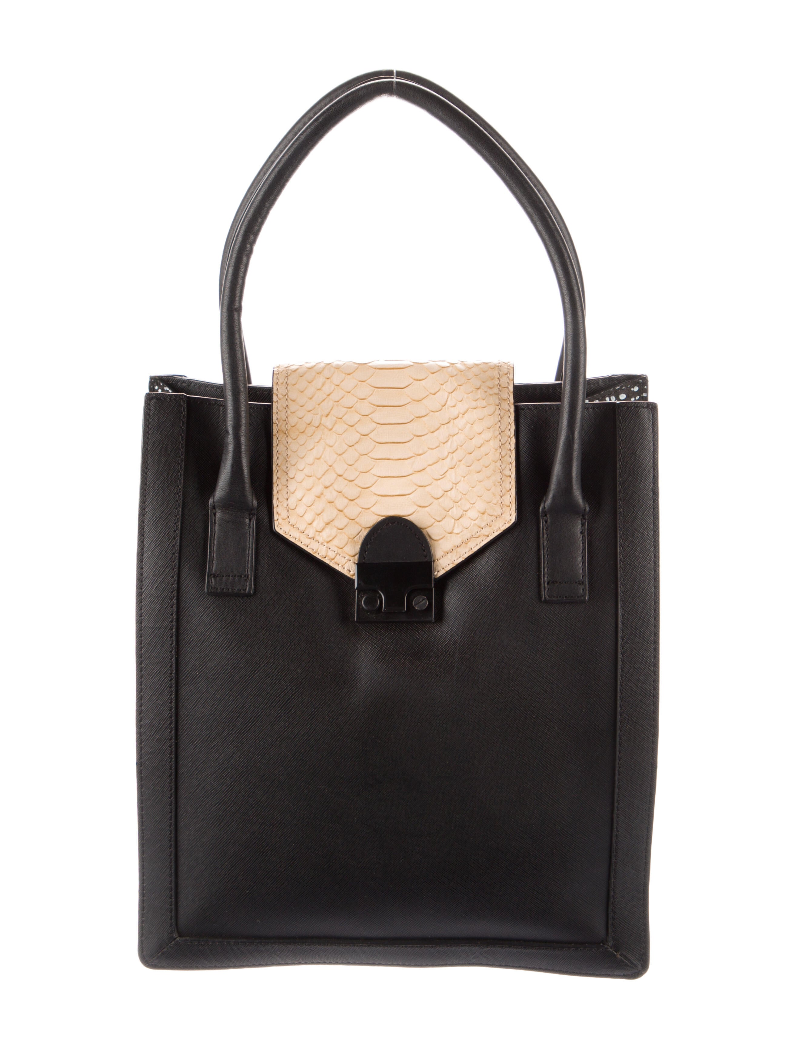 Loeffler Randall Leather Handle Bag - Black Handle Bags, Handbags ...