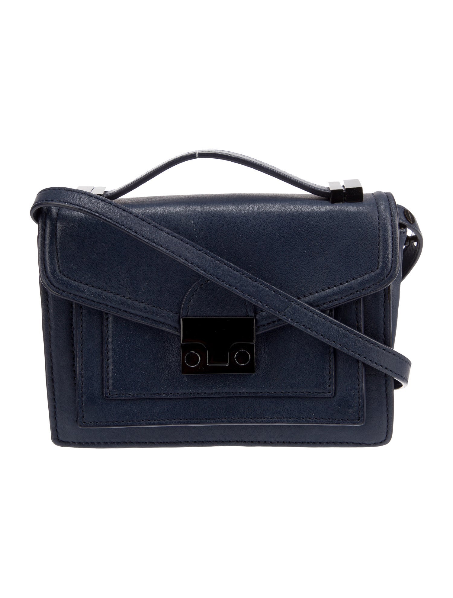 Loeffler Randall Leather Crossbody Bag - Blue Crossbody Bags, Handbags ...
