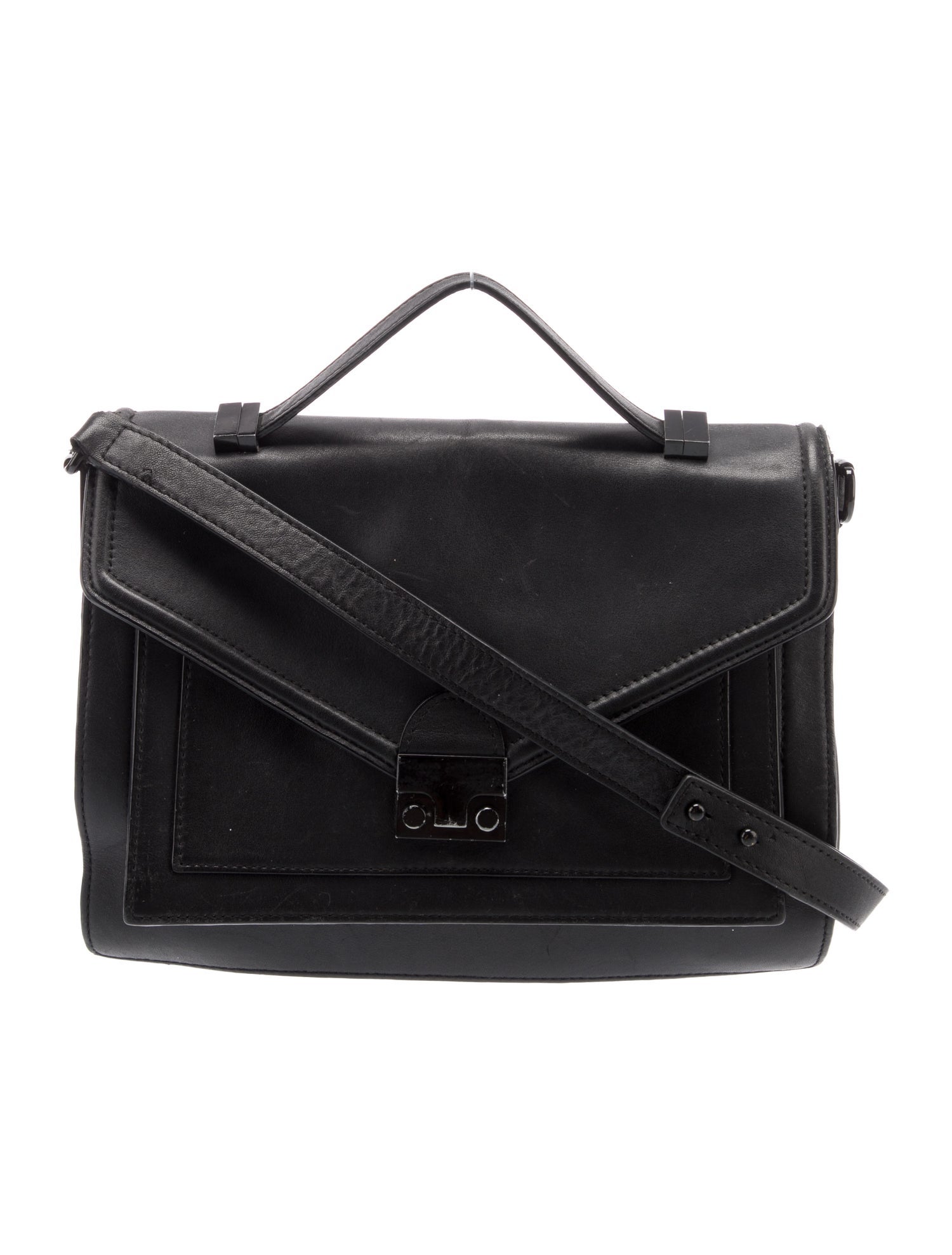 Loeffler Randall Leather Shoulder Bag - Black Shoulder Bags, Handbags ...