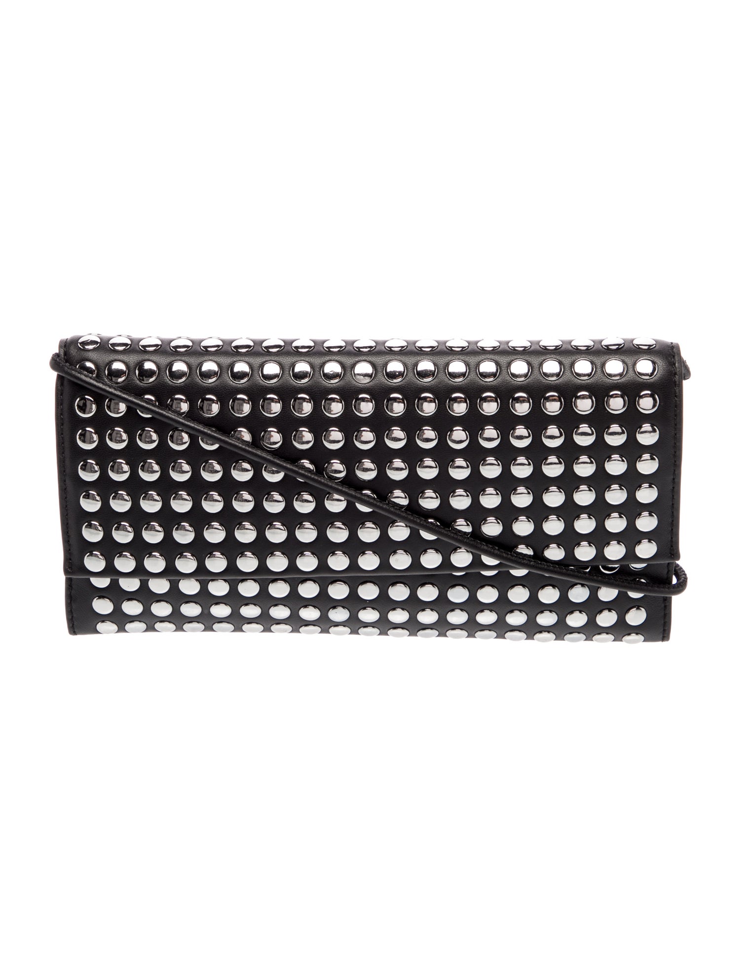 Loeffler Randall Leather Clutch w/ Tags - Black Clutches, Handbags ...
